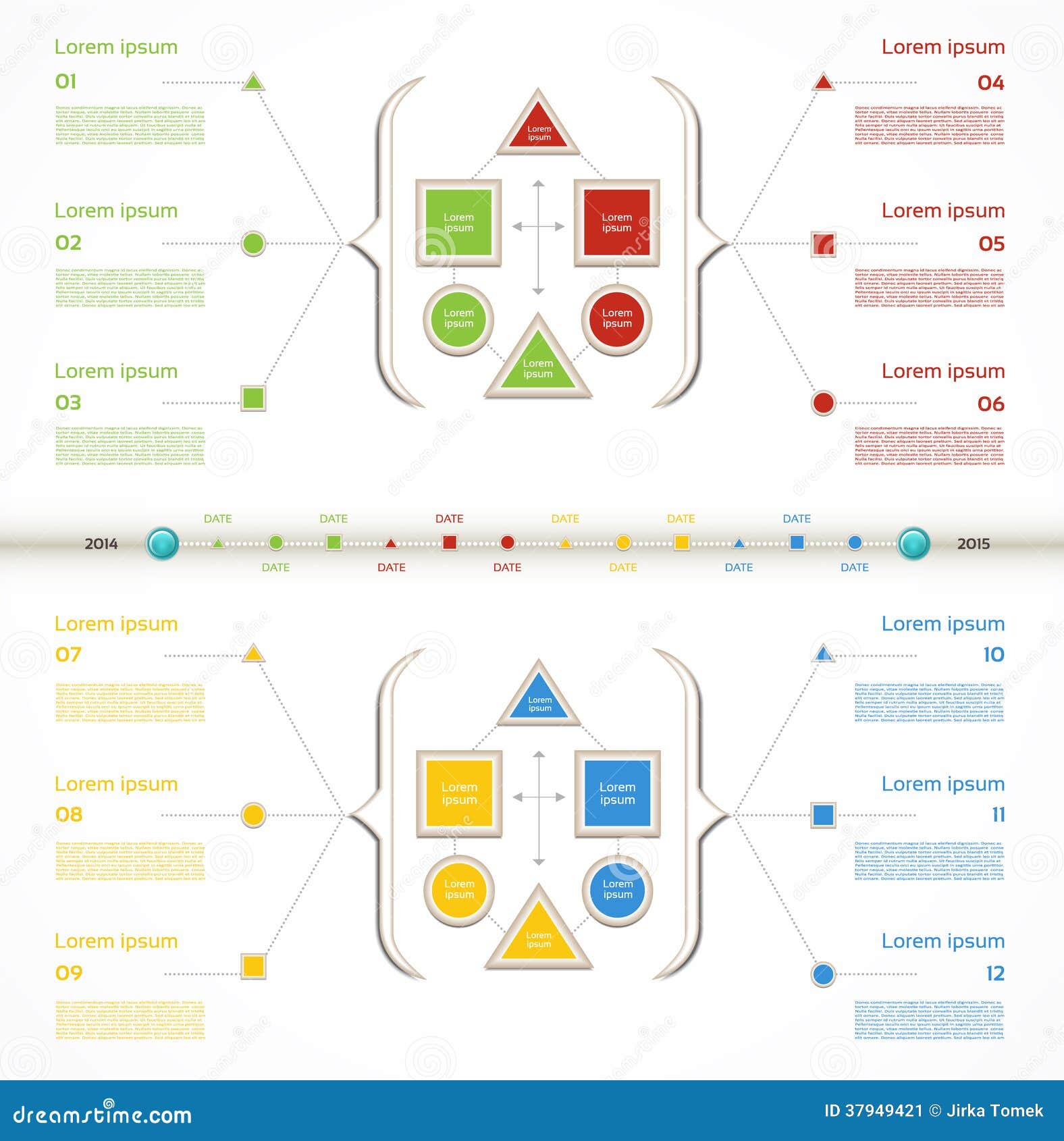 Vector Progress Background / Product Choice or Version Stock Vector ...