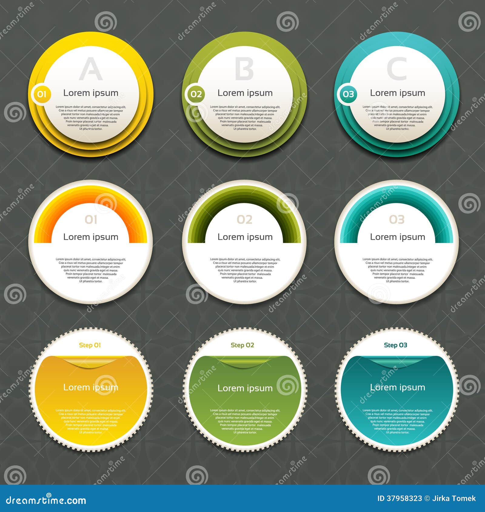 Vector Progress Background / Product Choice or Version Stock Vector ...