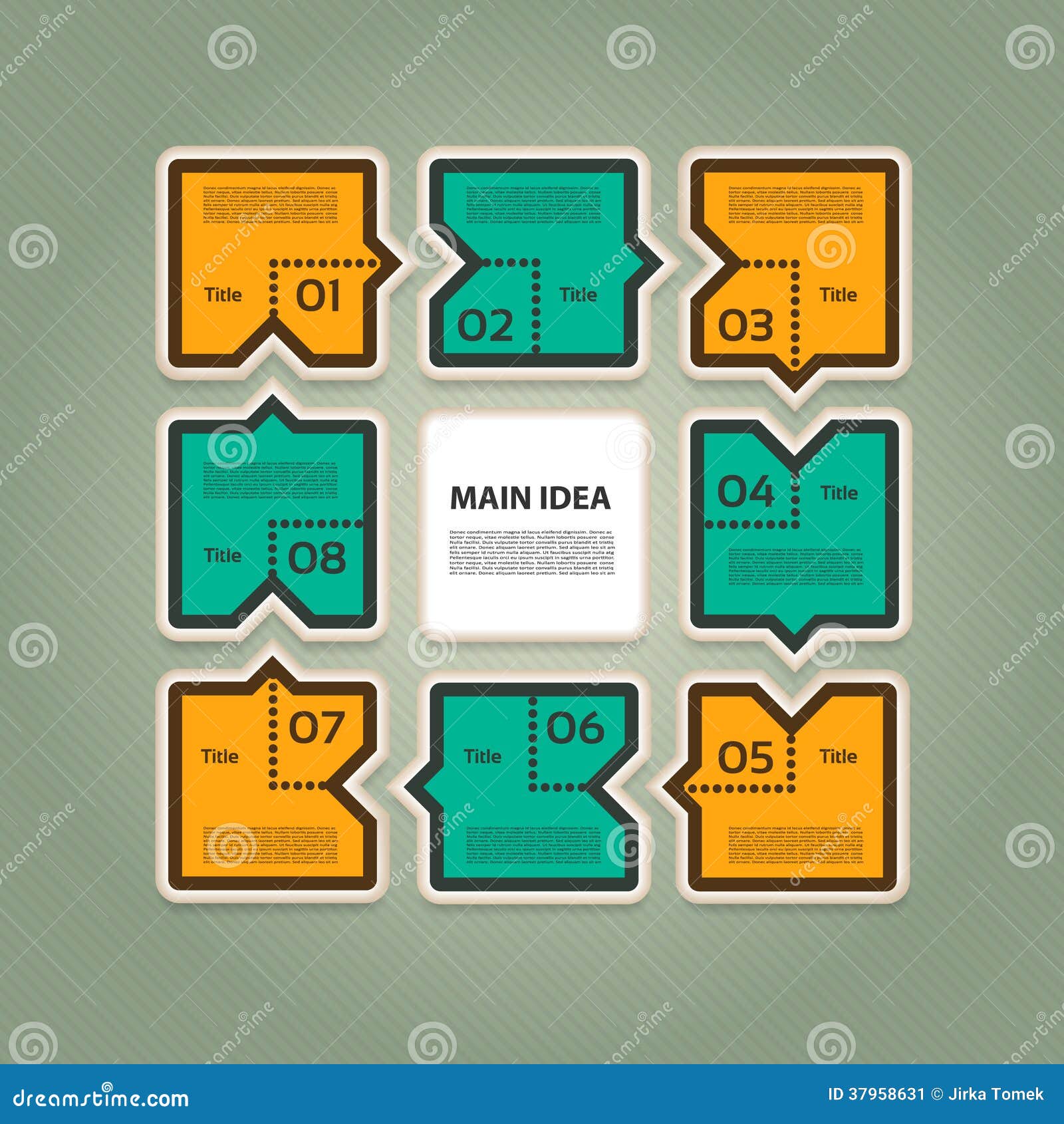 Vector Progress Background / Product Choice or Version Stock Vector ...