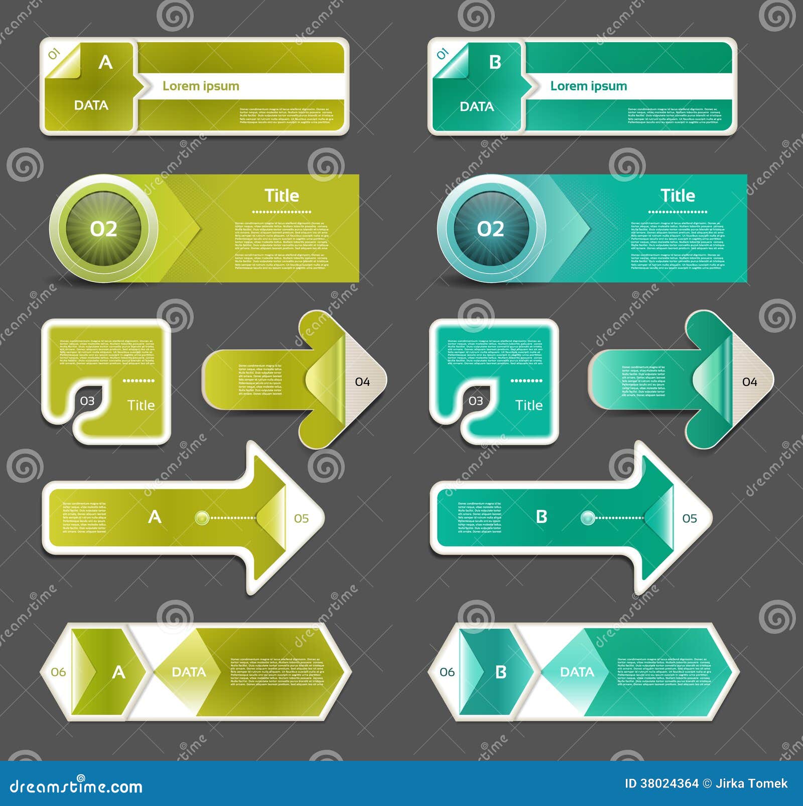 Vector Progress Background / Product Choice or Version Stock Vector ...