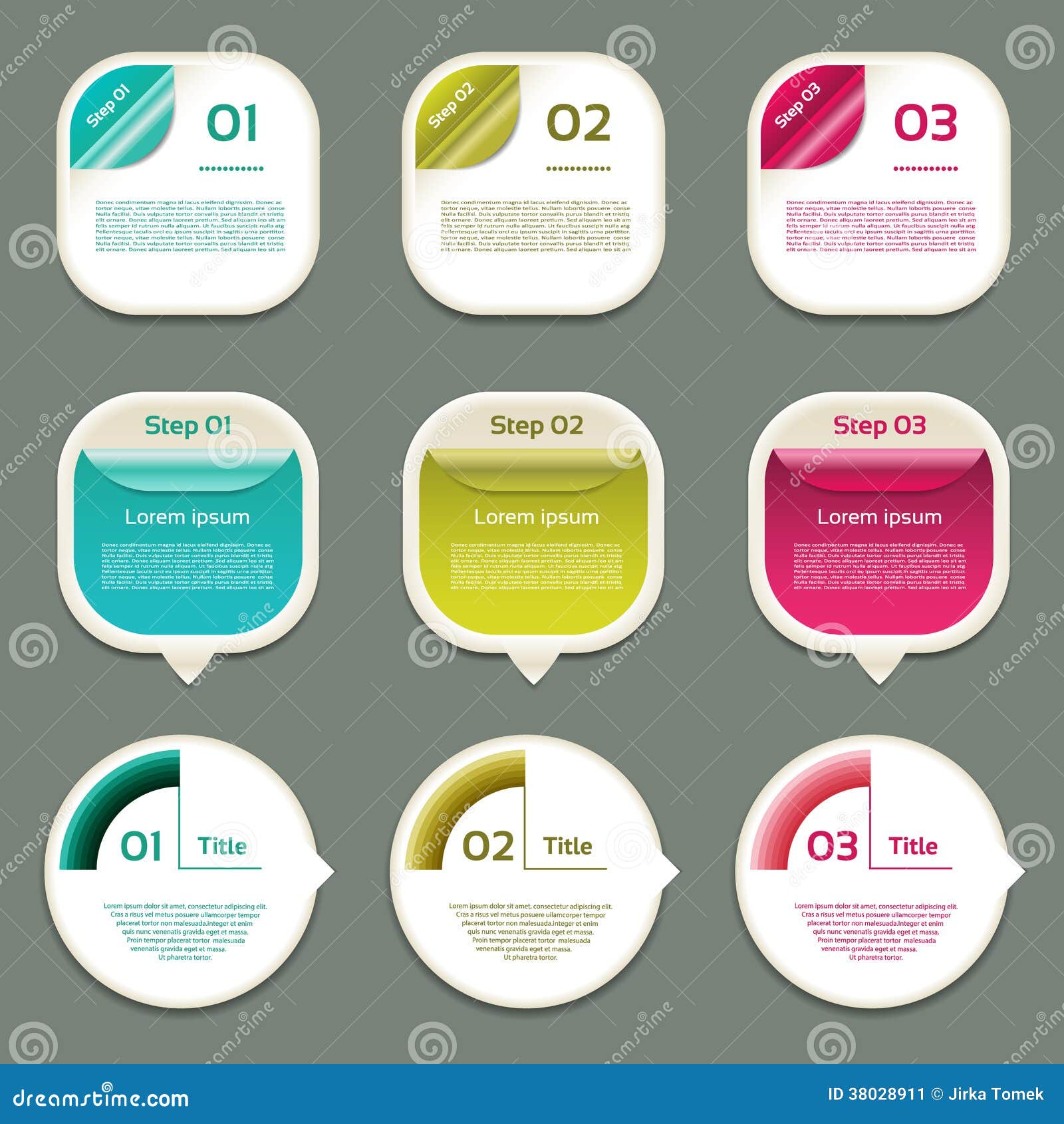 Vector Progress Background / Product Choice or Version Stock Vector ...