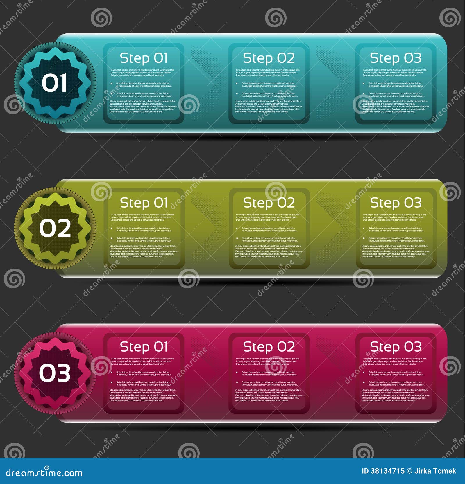 Vector Progress Background / Product Choice or Version. Stock Vector ...