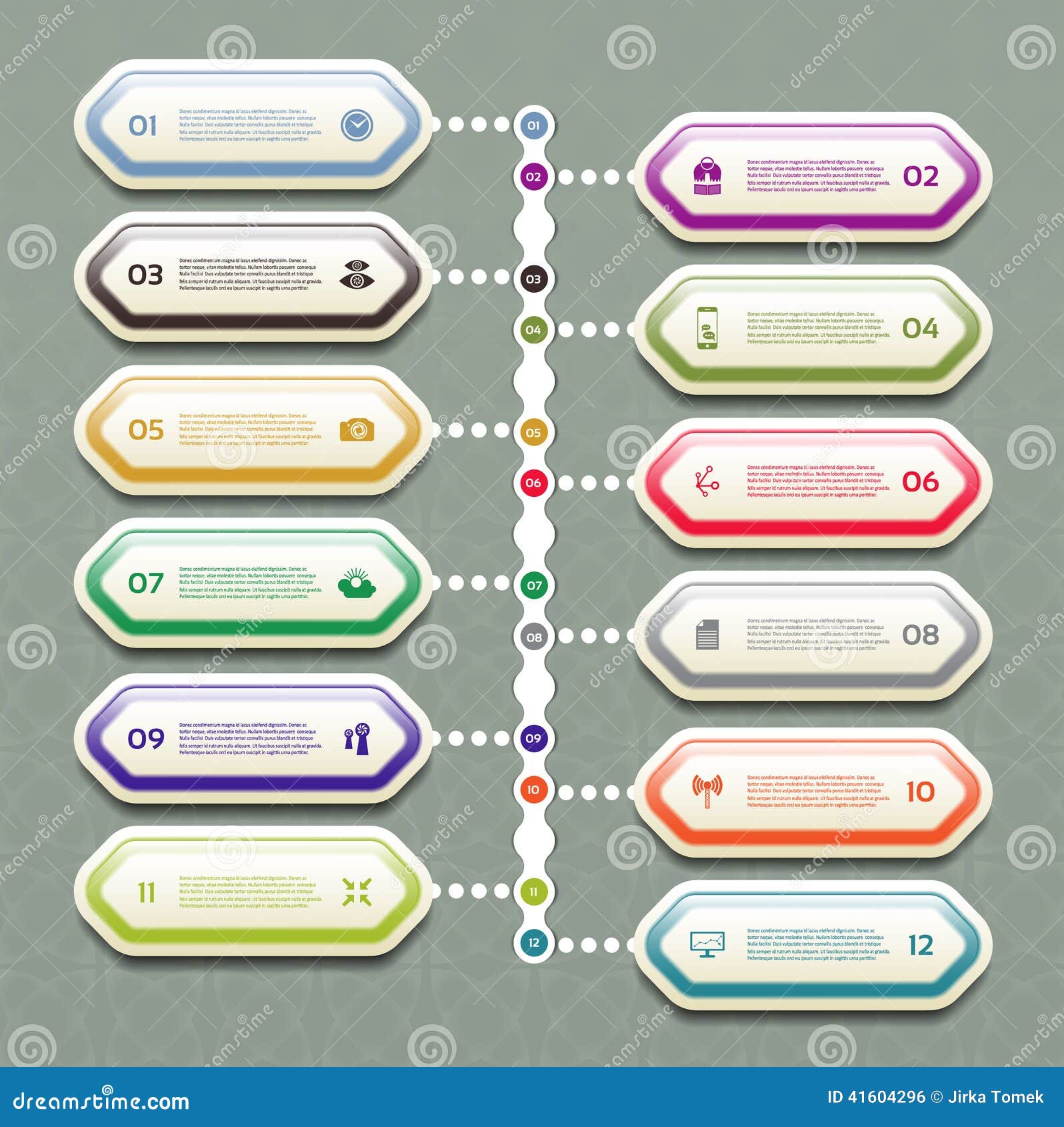 Vector Progress Background / Product Choice or Version Stock Vector ...