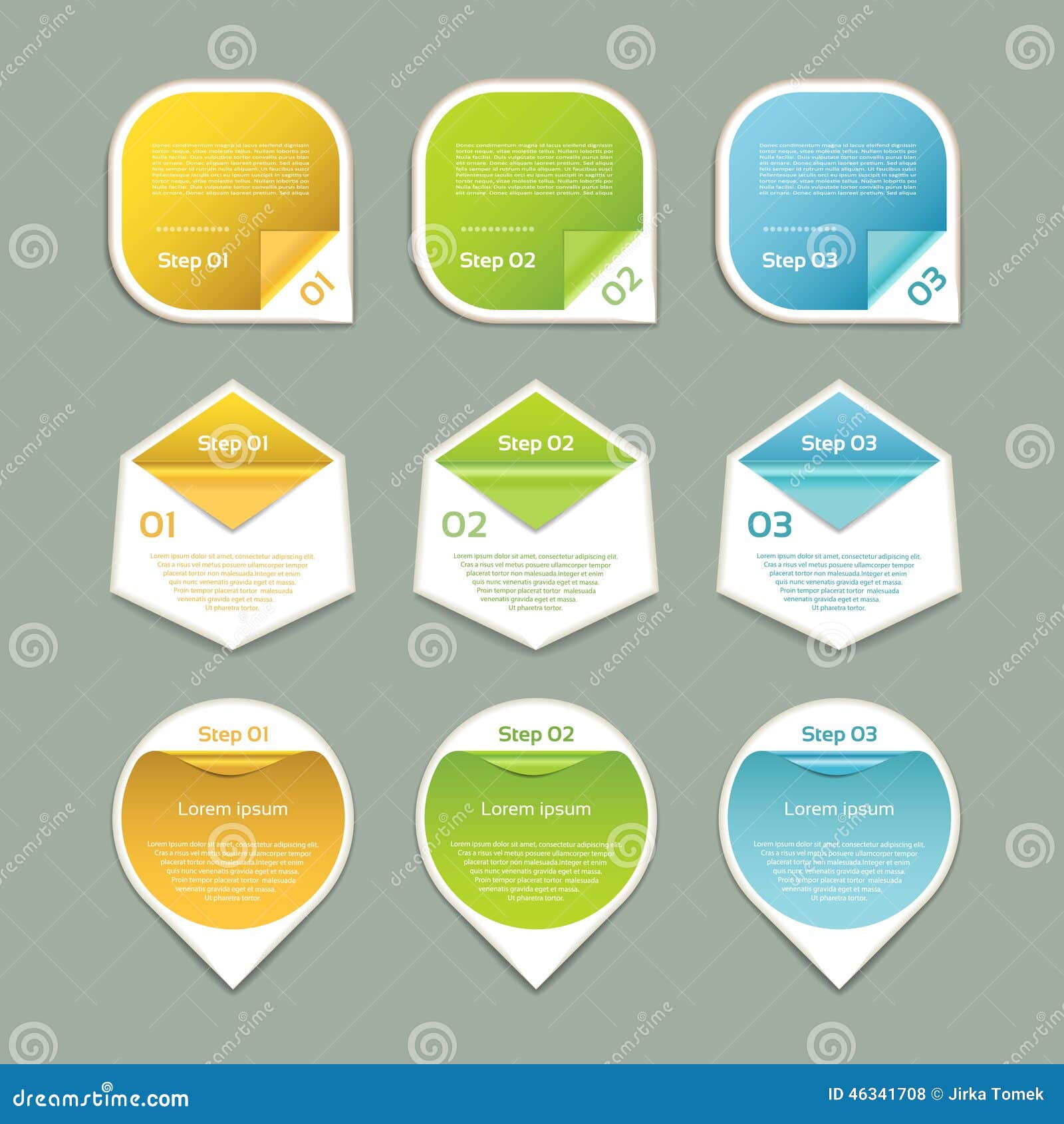 Vector Progress Steps For Tutorial, Infographics | CartoonDealer.com ...