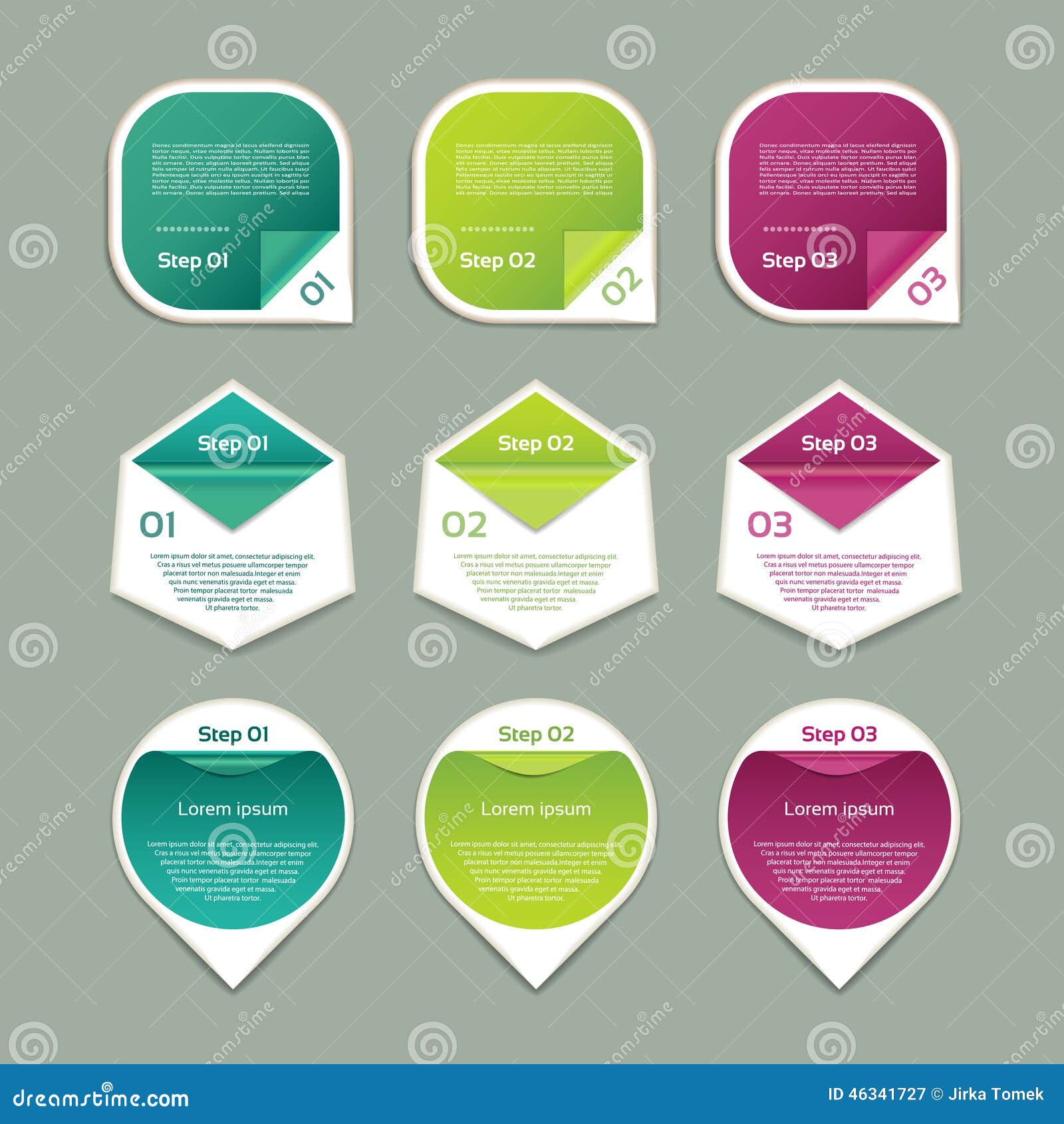 Vector Progress Background / Product Choice or Version Stock Vector ...