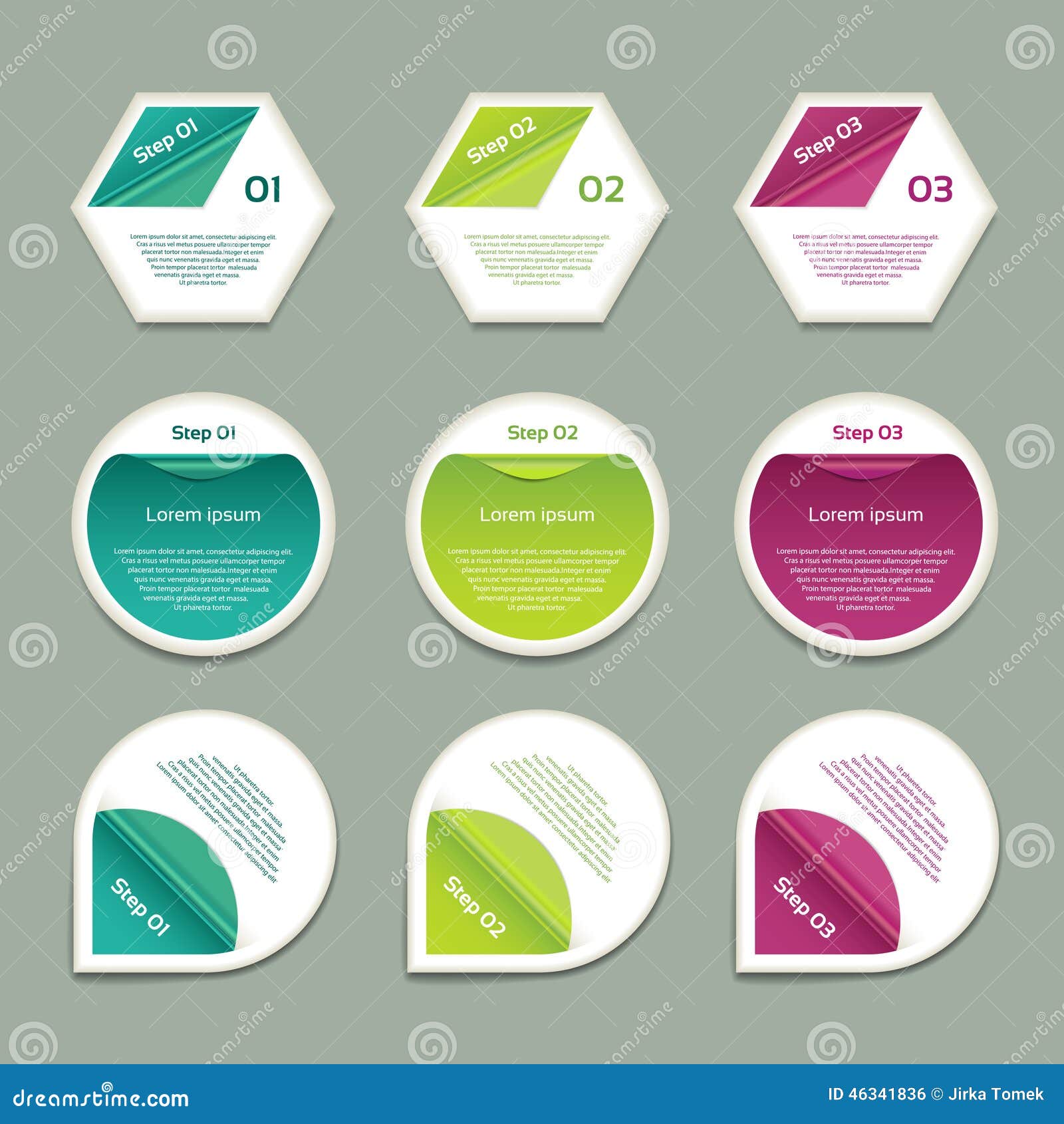 Vector Progress Background / Product Choice or Version. Stock Vector ...