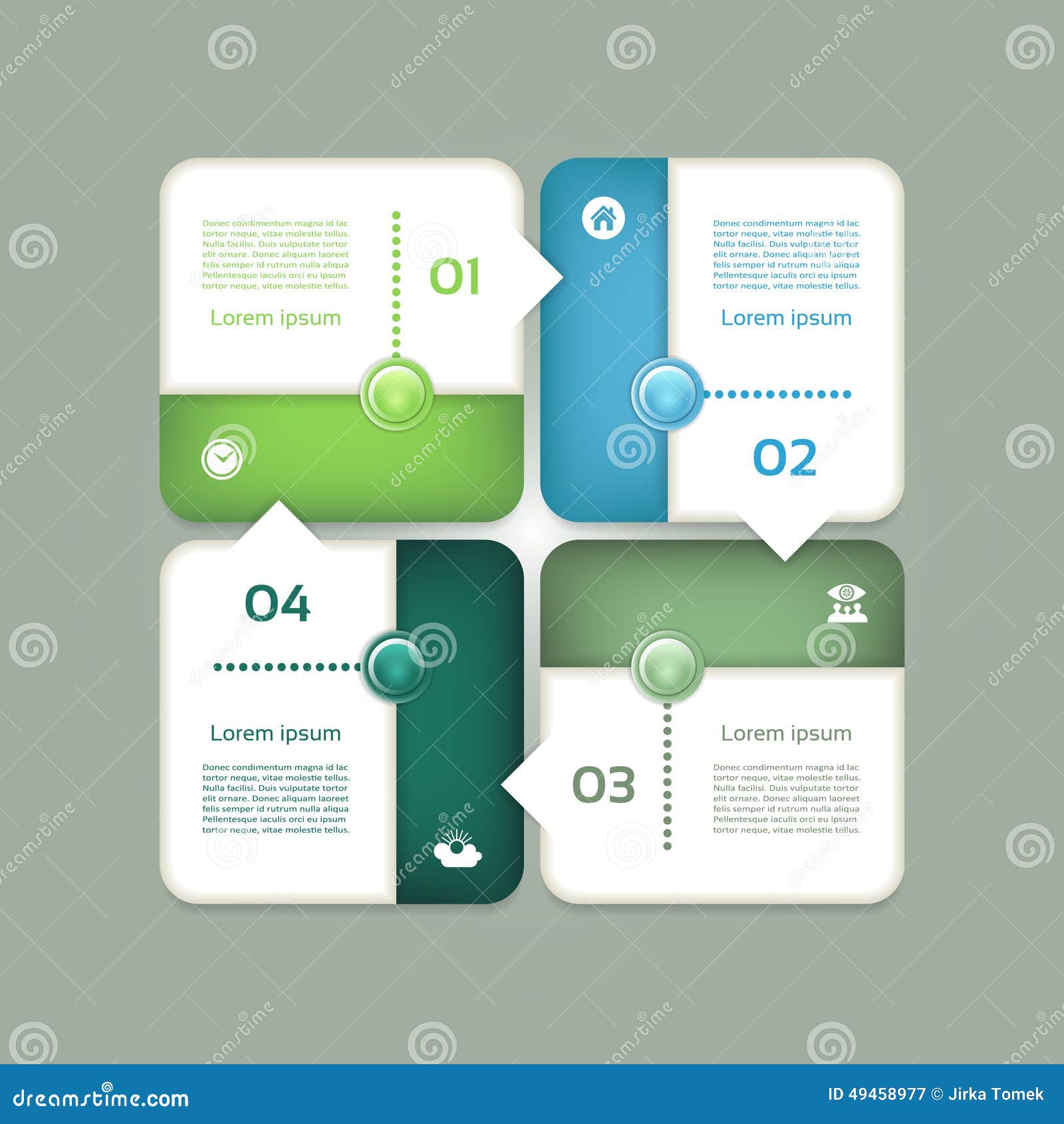 Vector Progress Background / Product Choice or Version Stock Vector ...