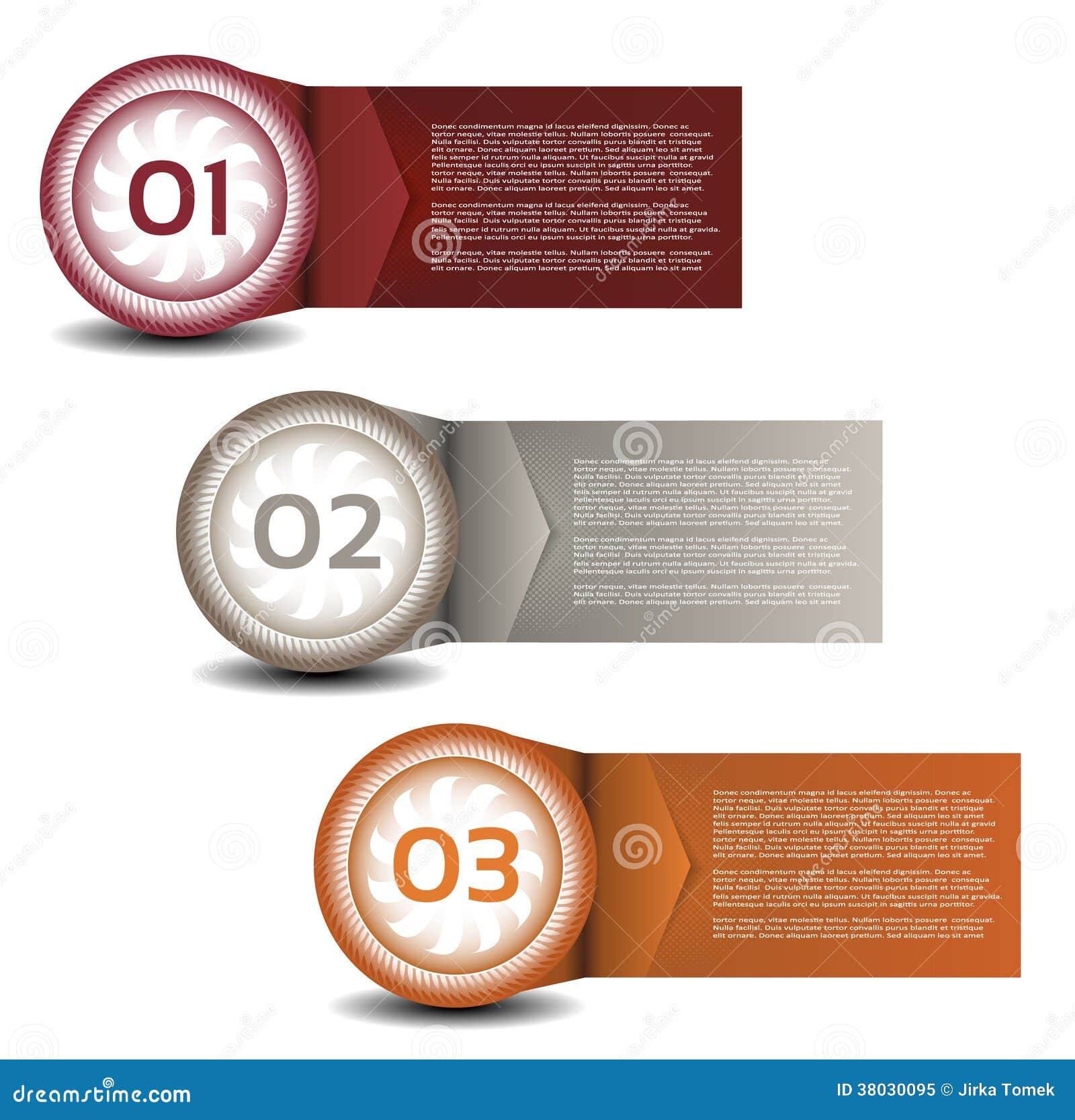 Vector Progress Background / Product Choice or Version Stock Vector ...