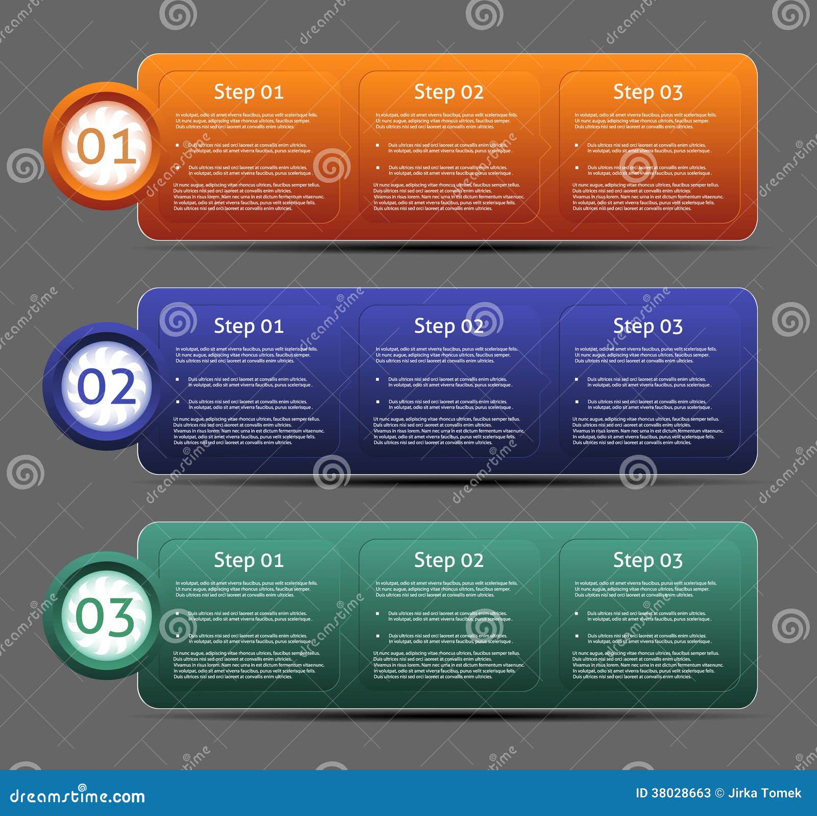 Vector Progress Background / Product Choice or Version Stock Vector ...
