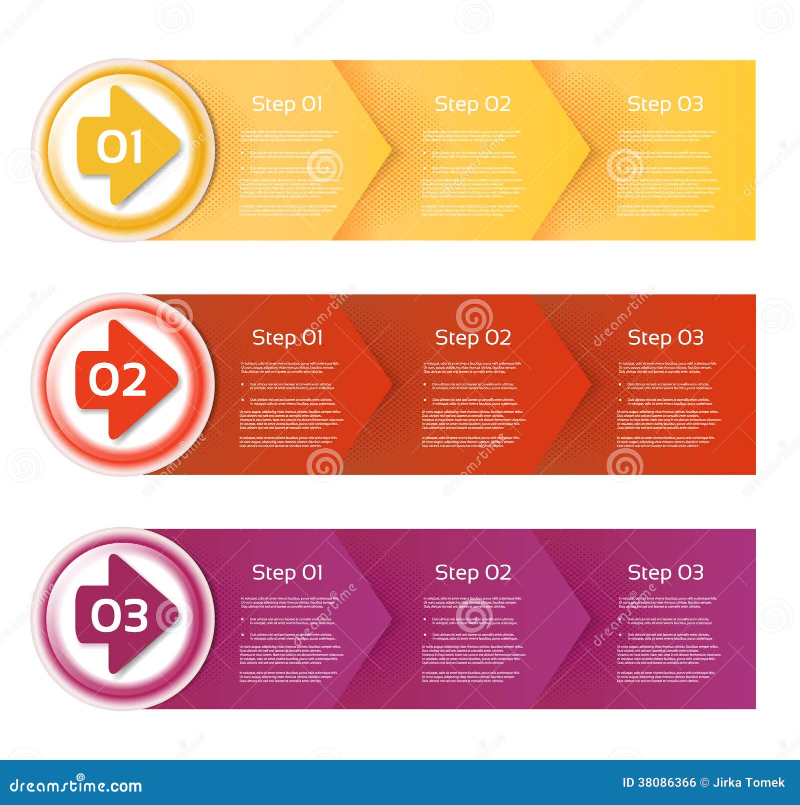 Vector Progress Background / Product Choice or Version Stock Vector ...