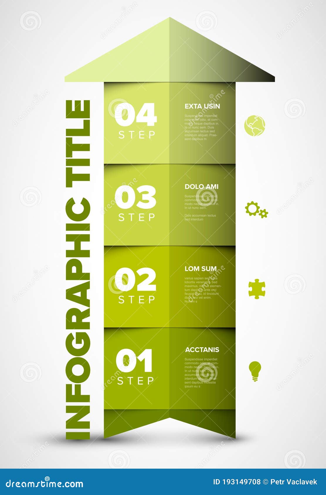 Four Upward Pointing Arrows Stock Illustration | CartoonDealer.com ...