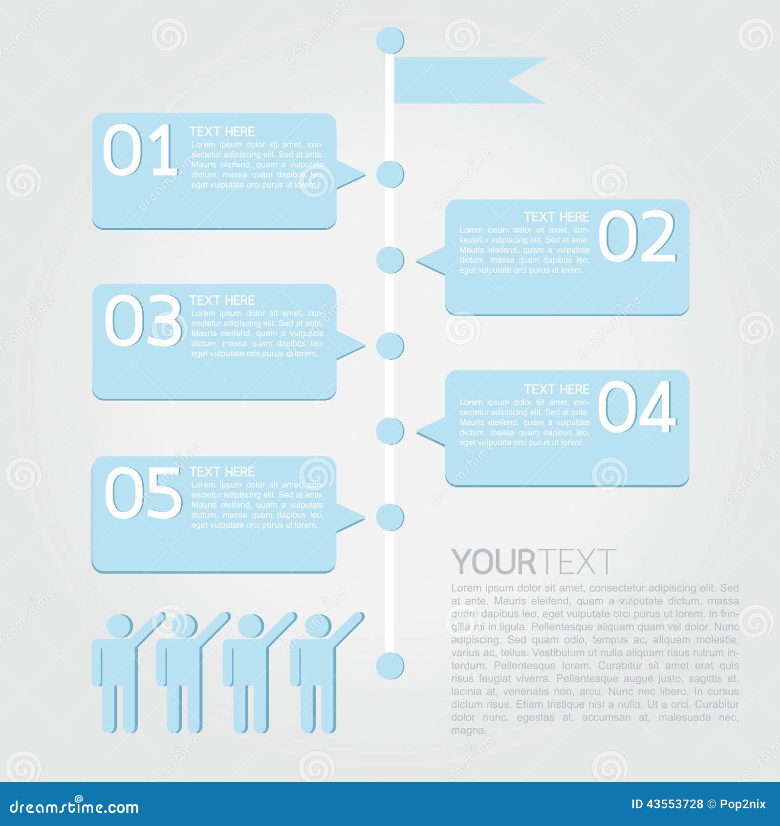 Vector Progress Icons for Five Steps or Options Stock Vector ...