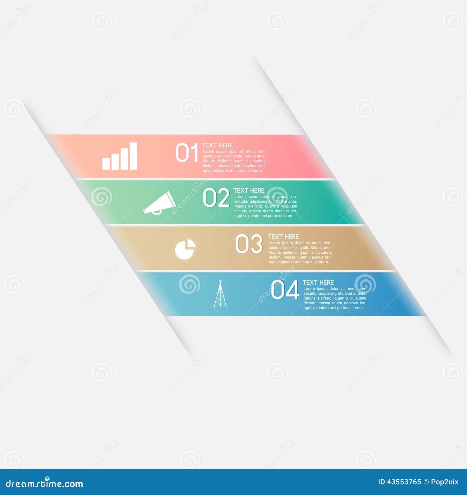 Vector Progress Icons for Four Steps or Options Stock Vector ...
