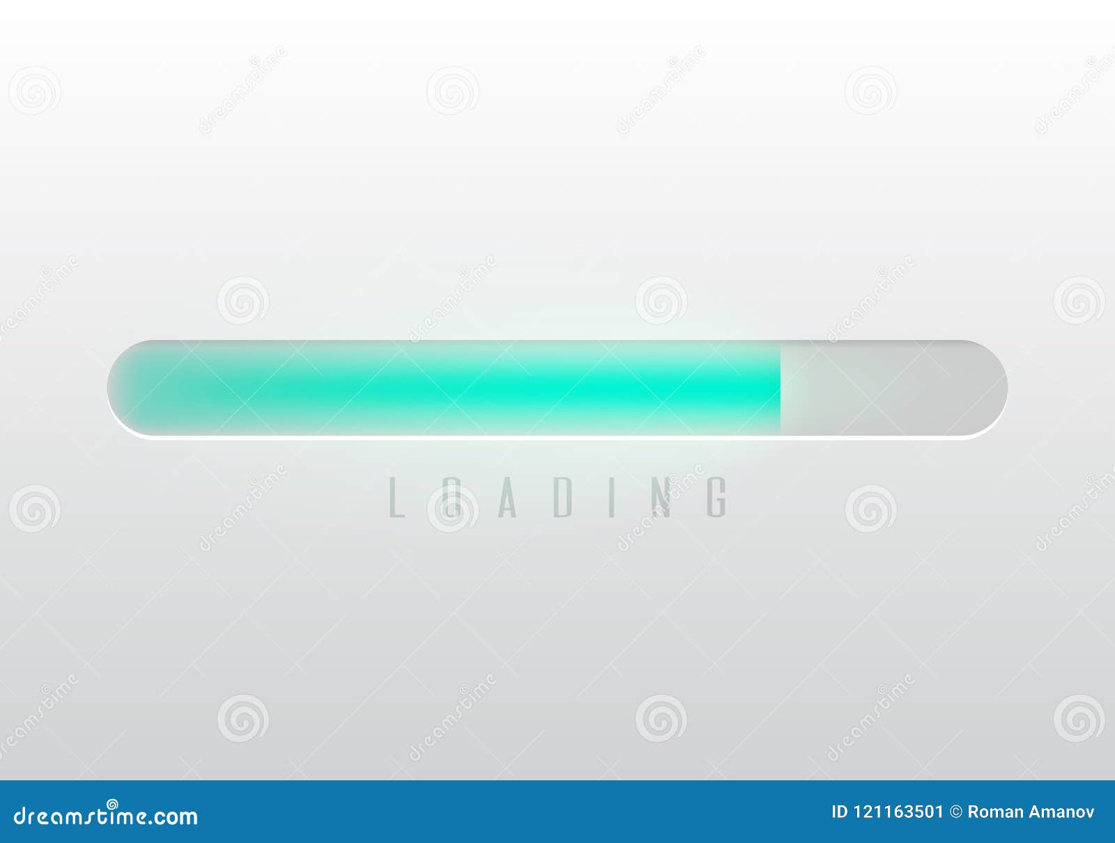 Vector Progress Loading Bar. Illustration for Ui Design, for Mobile ...