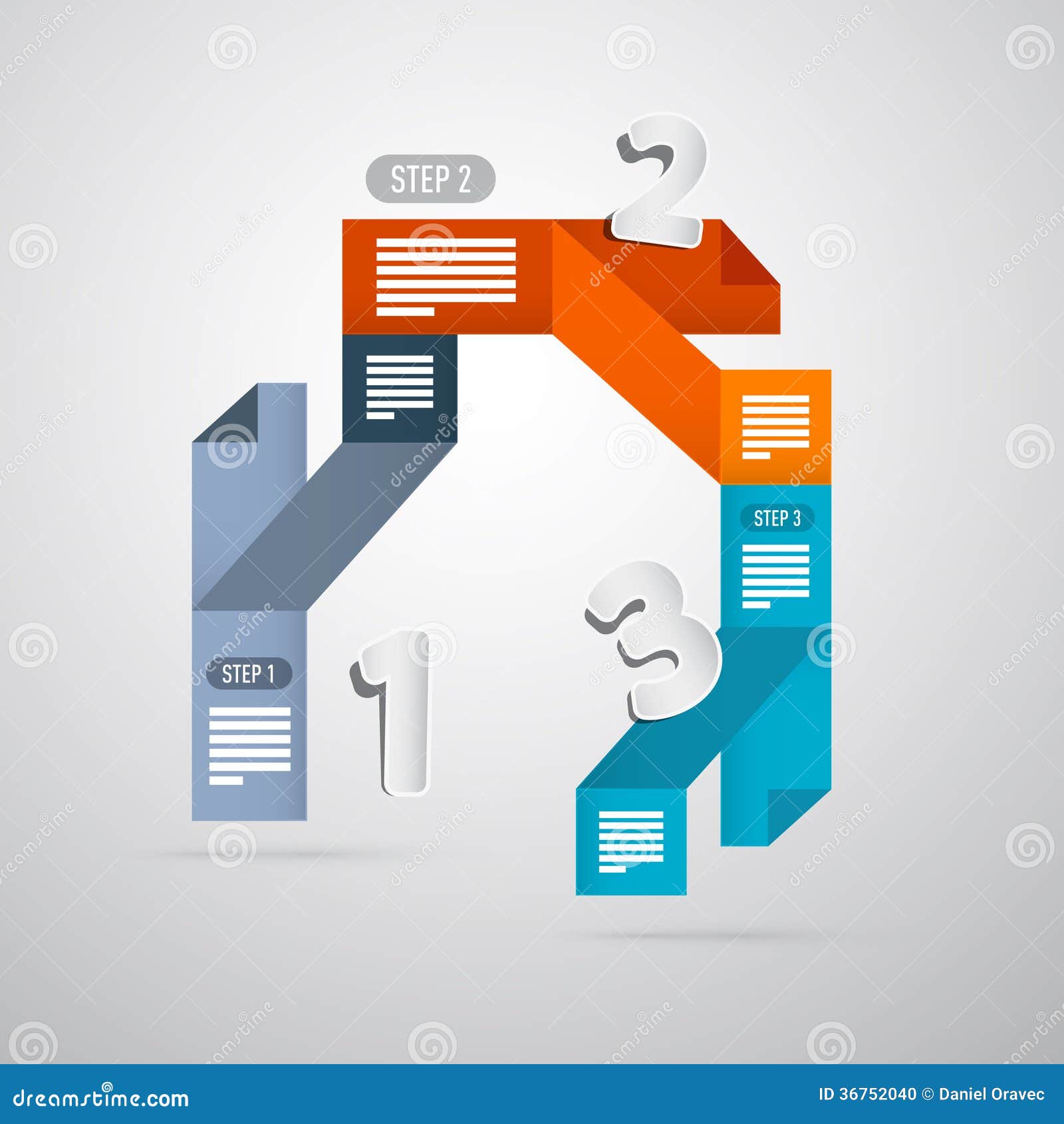 Vector Progress Steps for Tutorial Stock Vector - Illustration of ...
