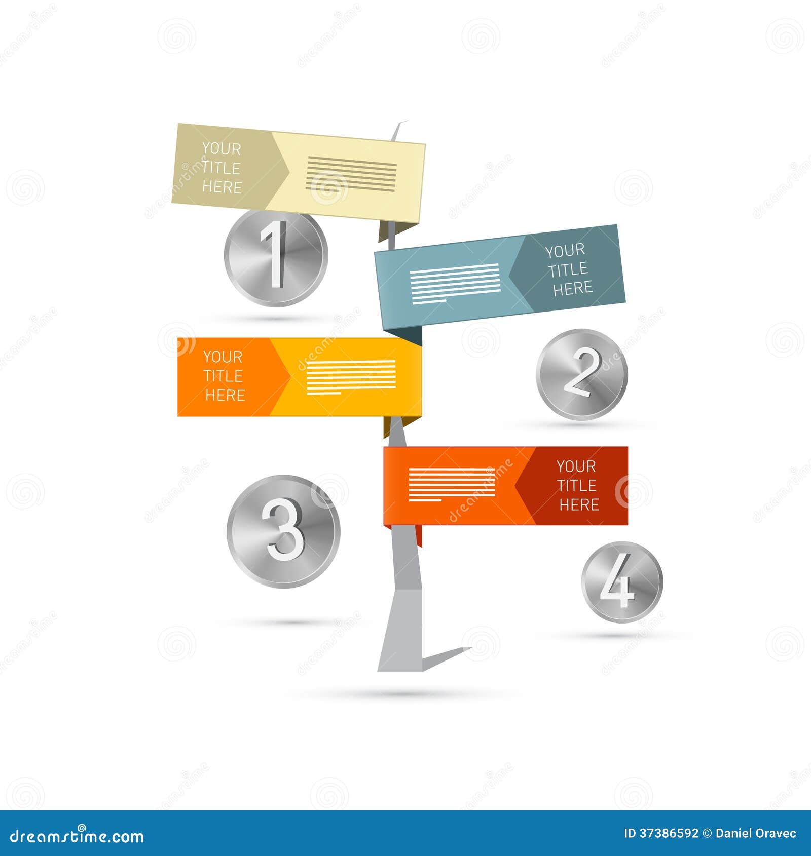 Vector Progress Steps for Tutorial, Infographics Stock Vector ...