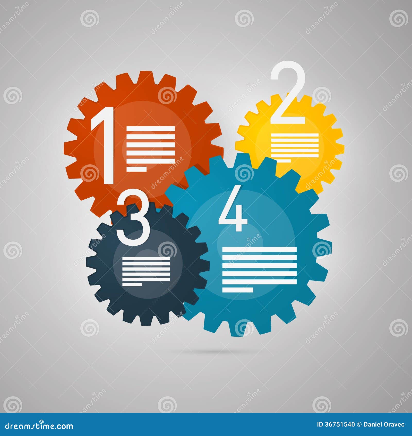 Vector Progress Steps for Tutorial, Infographics Stock Vector ...
