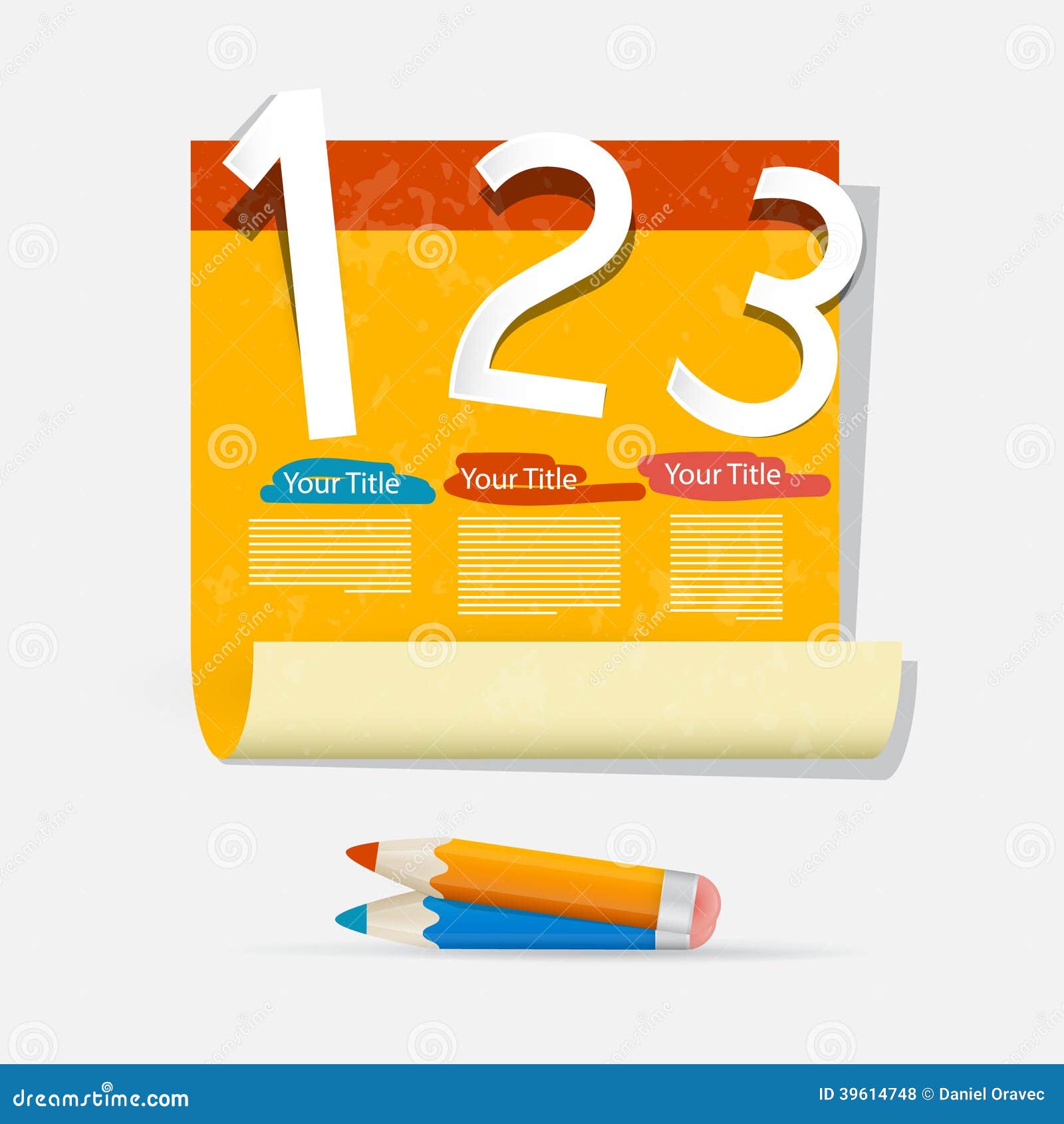 Vector Progress Steps for Tutorial, Infographics Stock Vector ...