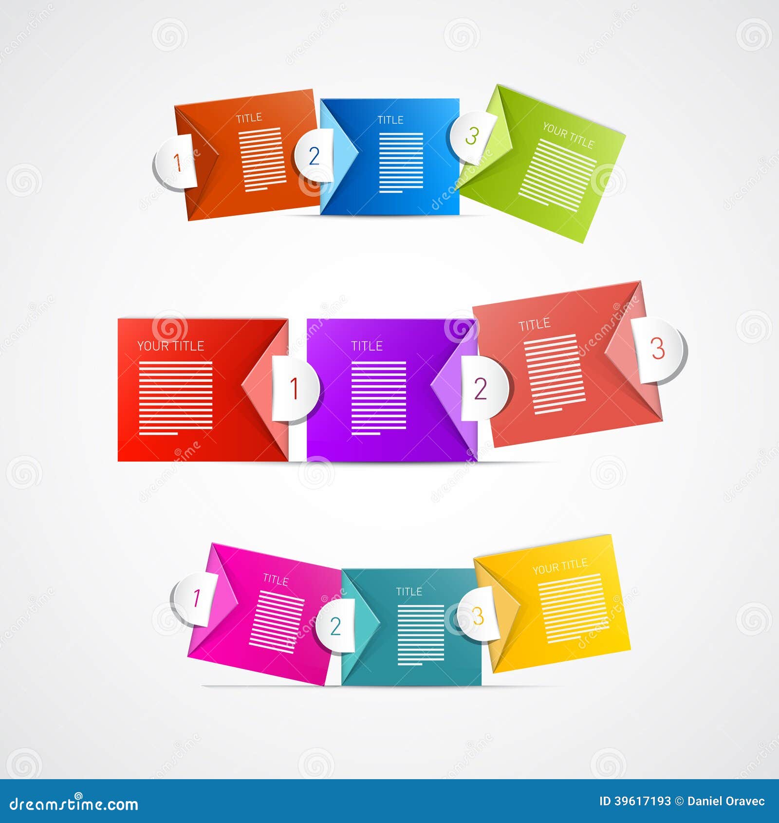 Vector Progress Steps for Tutorial, Infographics Stock Vector ...