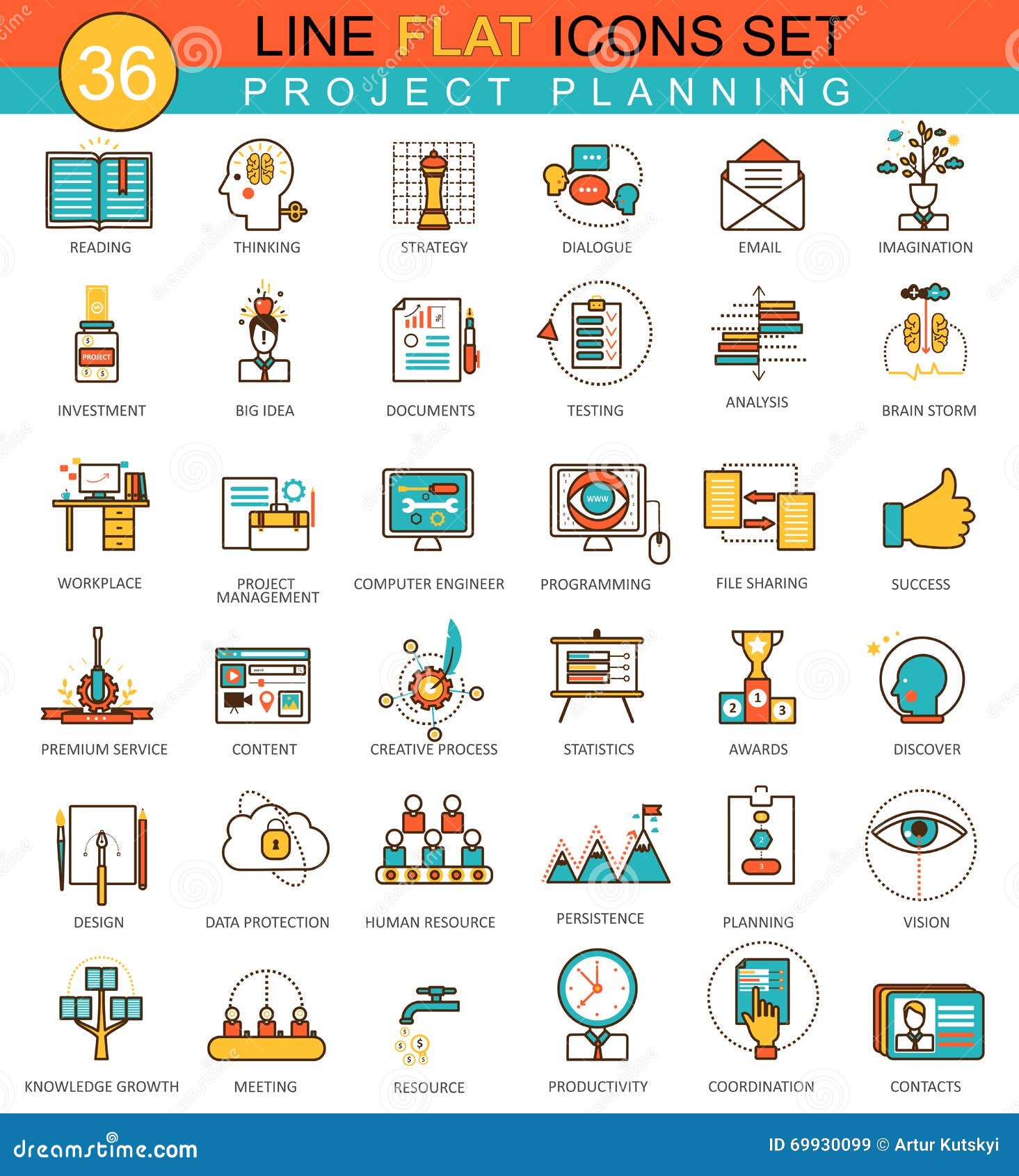 Vector Project Time Plan Gantt Graph | CartoonDealer.com #119228498