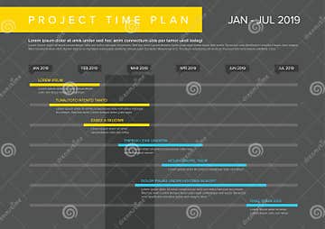 Vector Project Time Plan Gantt Graph Stock Vector - Illustration of ...
