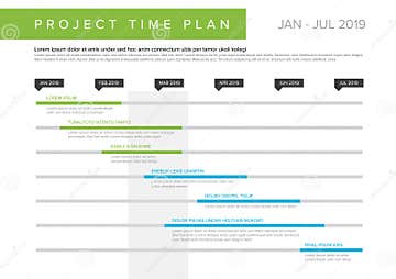 Vector Project Time Plan Gantt Graph Stock Vector - Illustration of ...