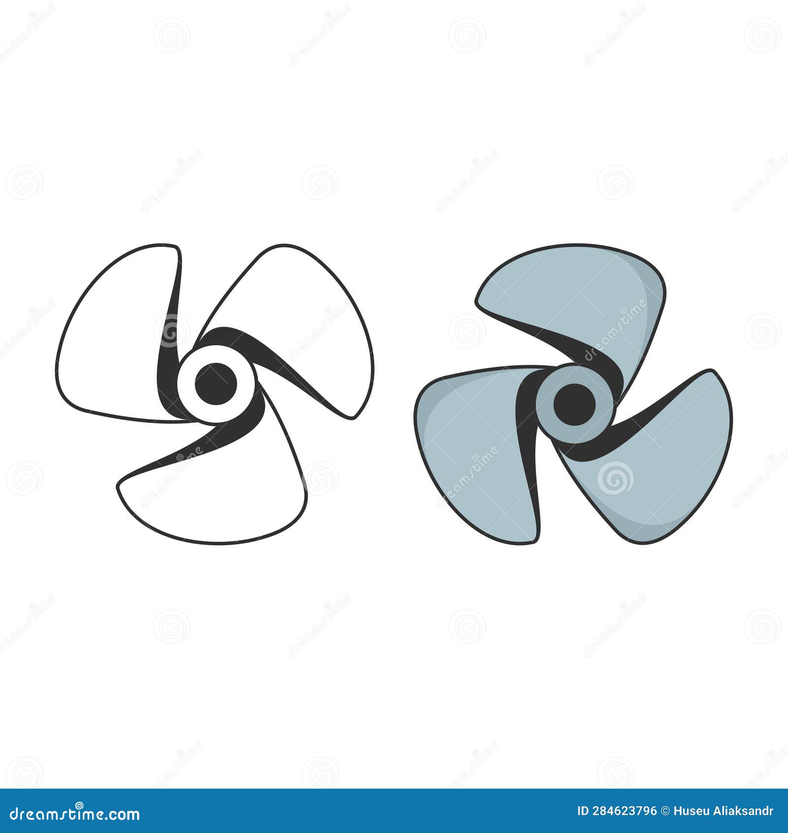 Vector propeller fan. stock illustration. Illustration of propeller ...