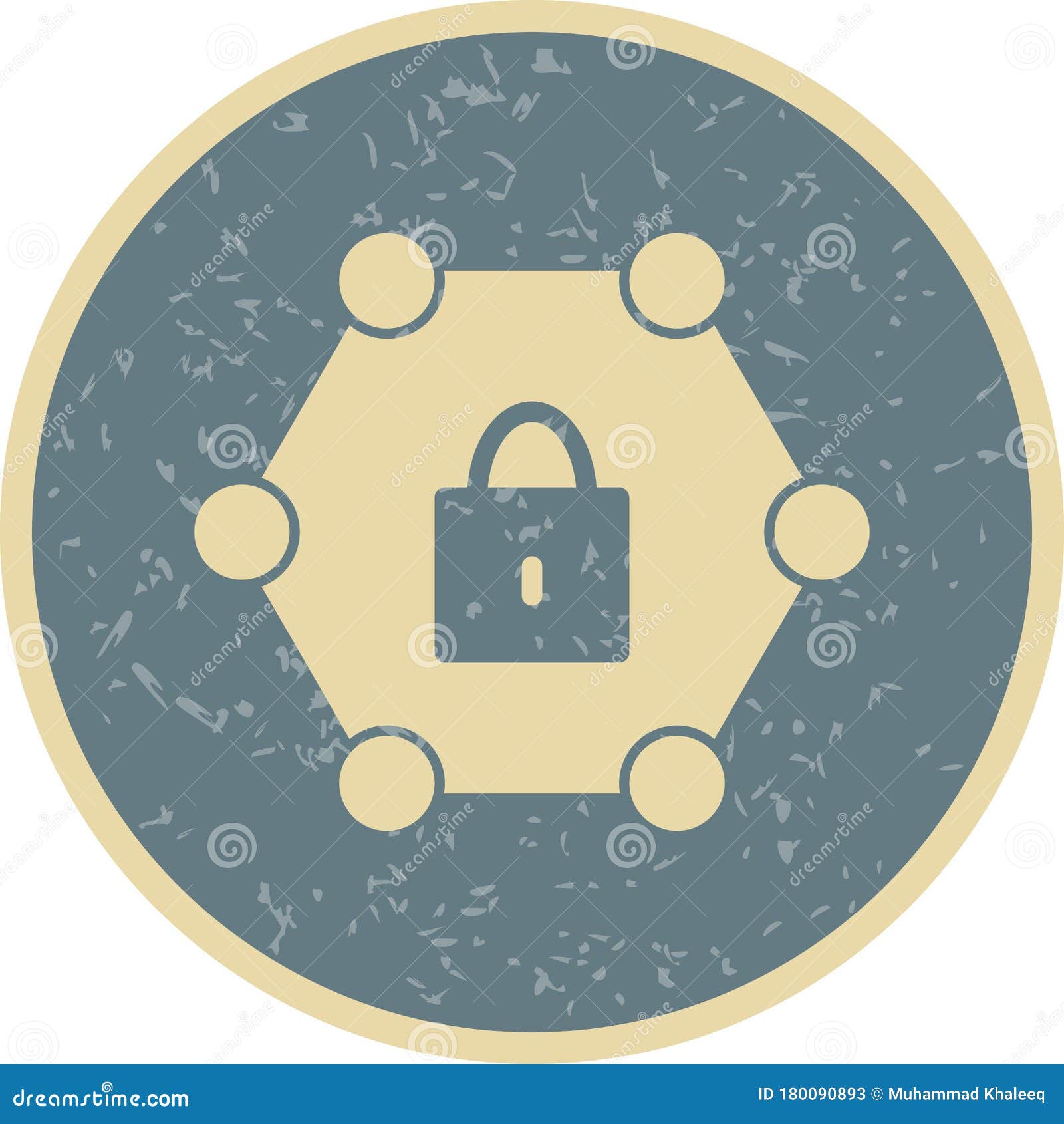 Vector Protected Network Icon Stock Illustration - Illustration of ...