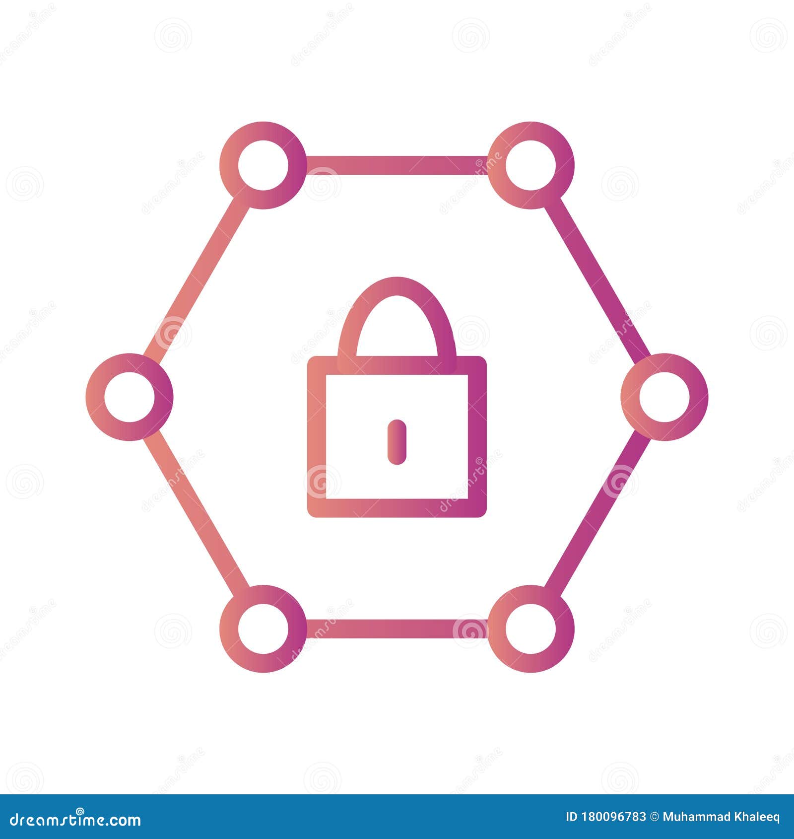 Vector Protected Network Icon for Personal and Commercial Use. Stock ...