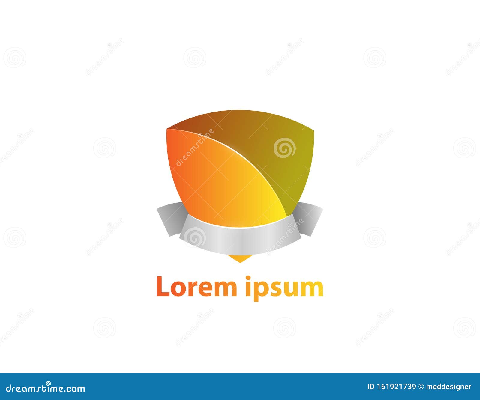 Vector Protected, Security, Shield Illustration. Stock Illustration ...