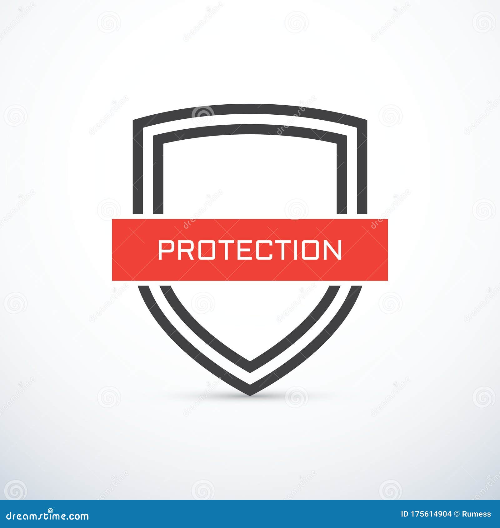 Vector Protection Shield Icon Stock Vector - Illustration of quality ...