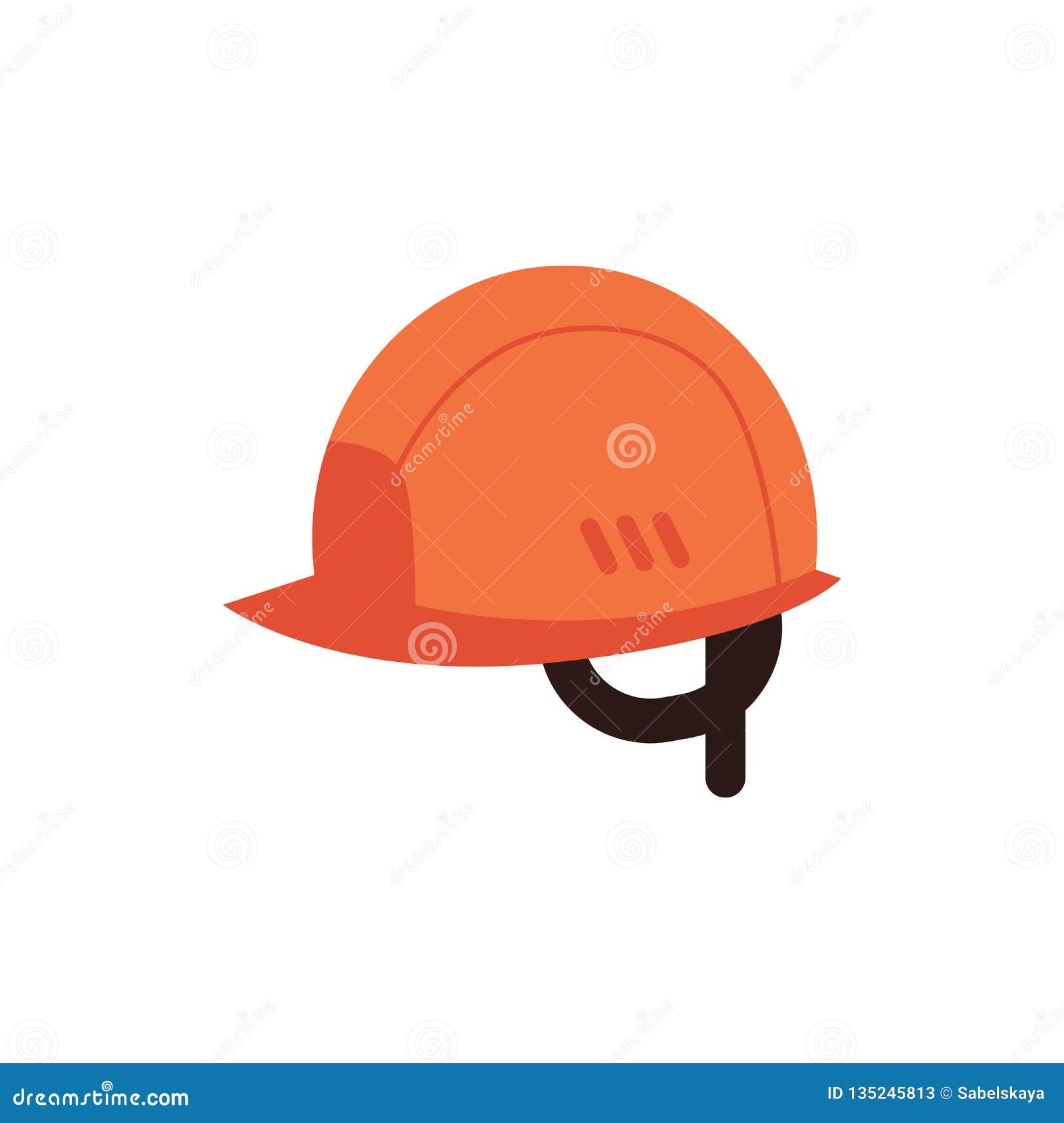 Vector Protective Helmet for Industrial Work Icon Stock Vector ...