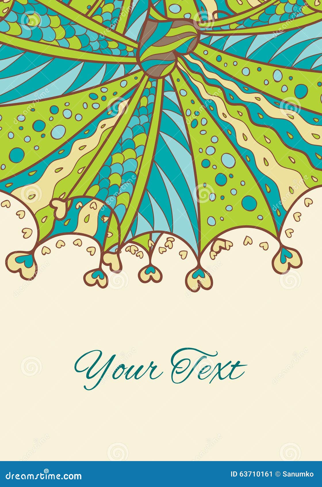 Vector Psychedelic Hearts Invitation Card Stock Vector - Illustration ...