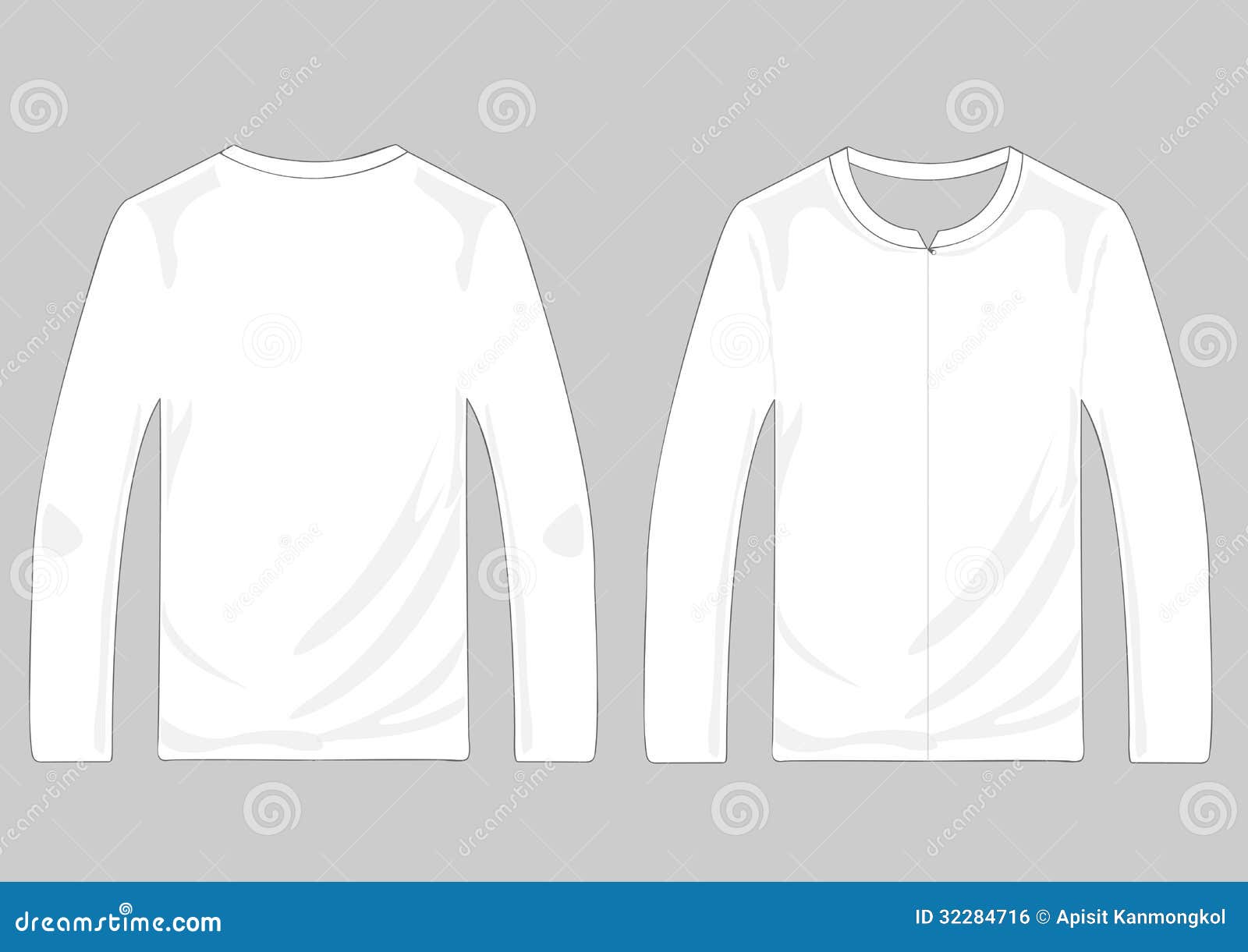 Vector pullover templates stock vector. Illustration of white - 32284716