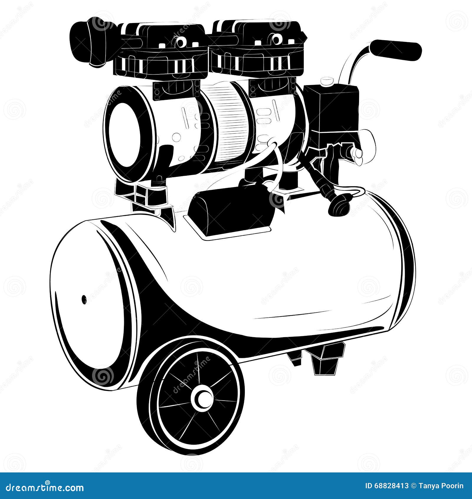 Pump. Compressor. Home Water Pump. Vector Illustration | CartoonDealer ...