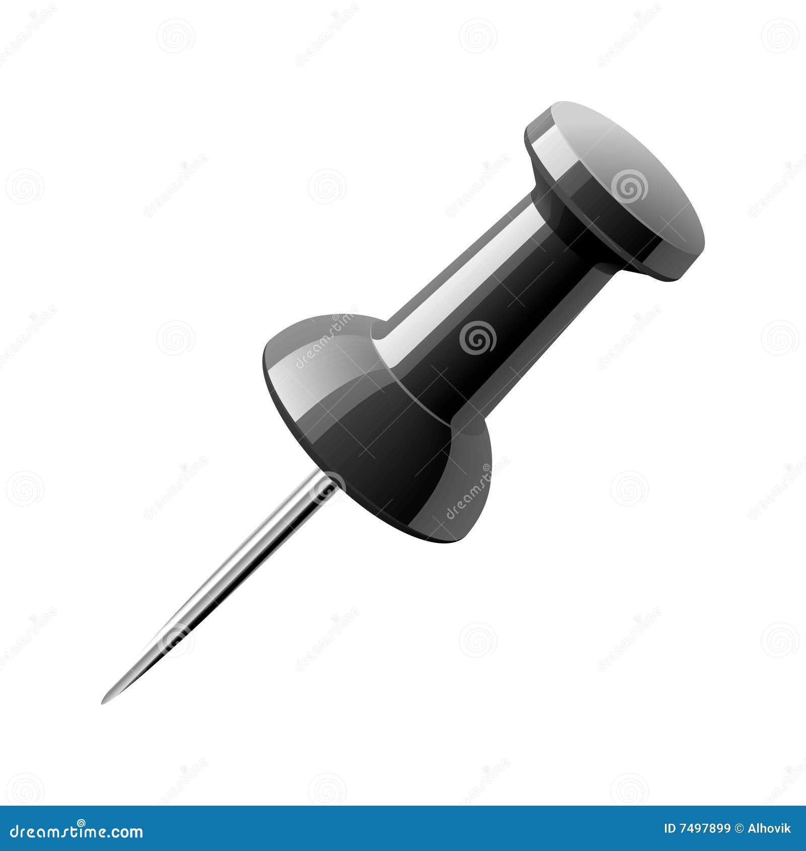 Vector punaise vector illustratie. Illustration of afzet - 7497899