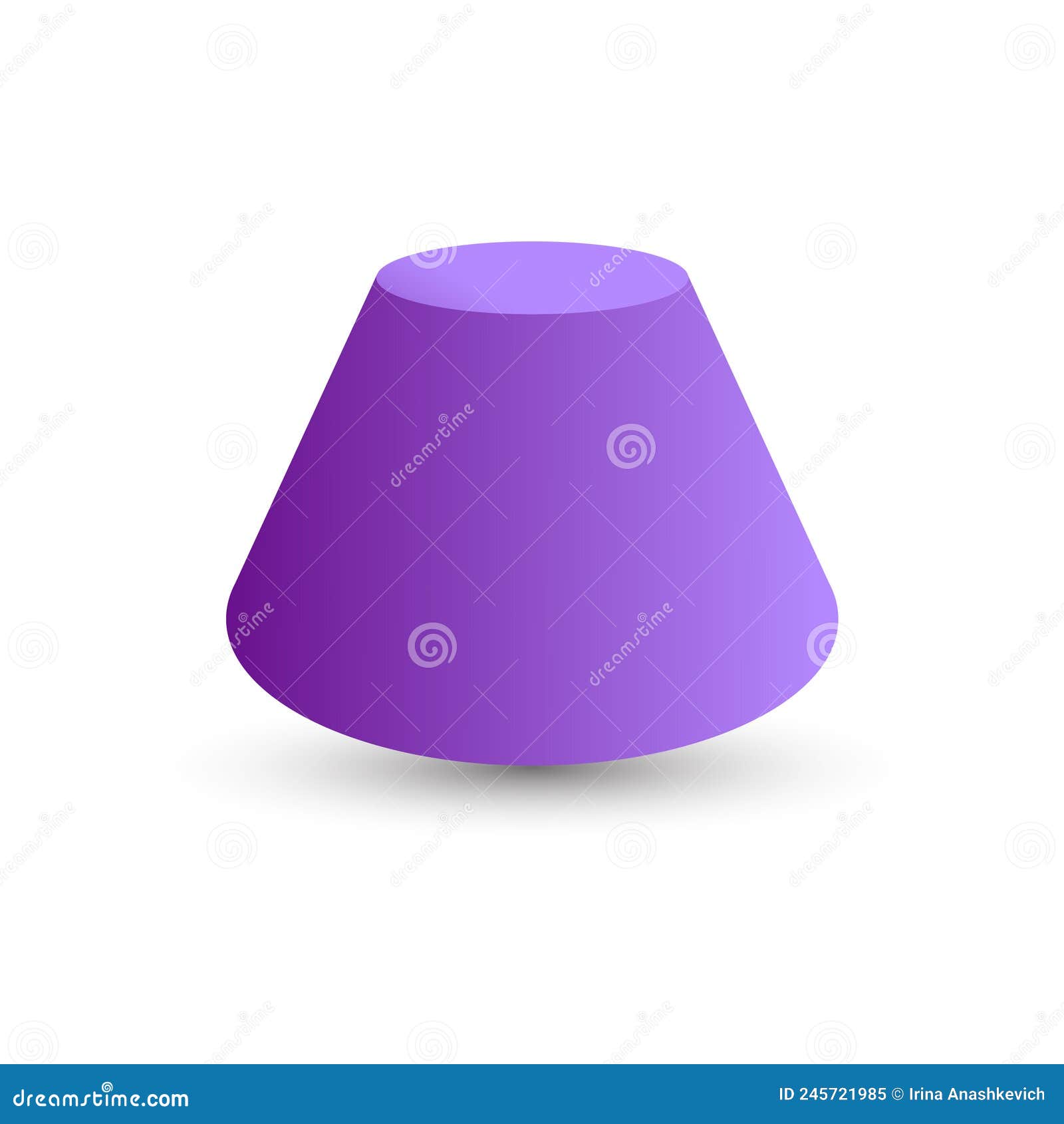 Vector Blunted Cone With Gradients And Shadow For Game, Icon, Package ...