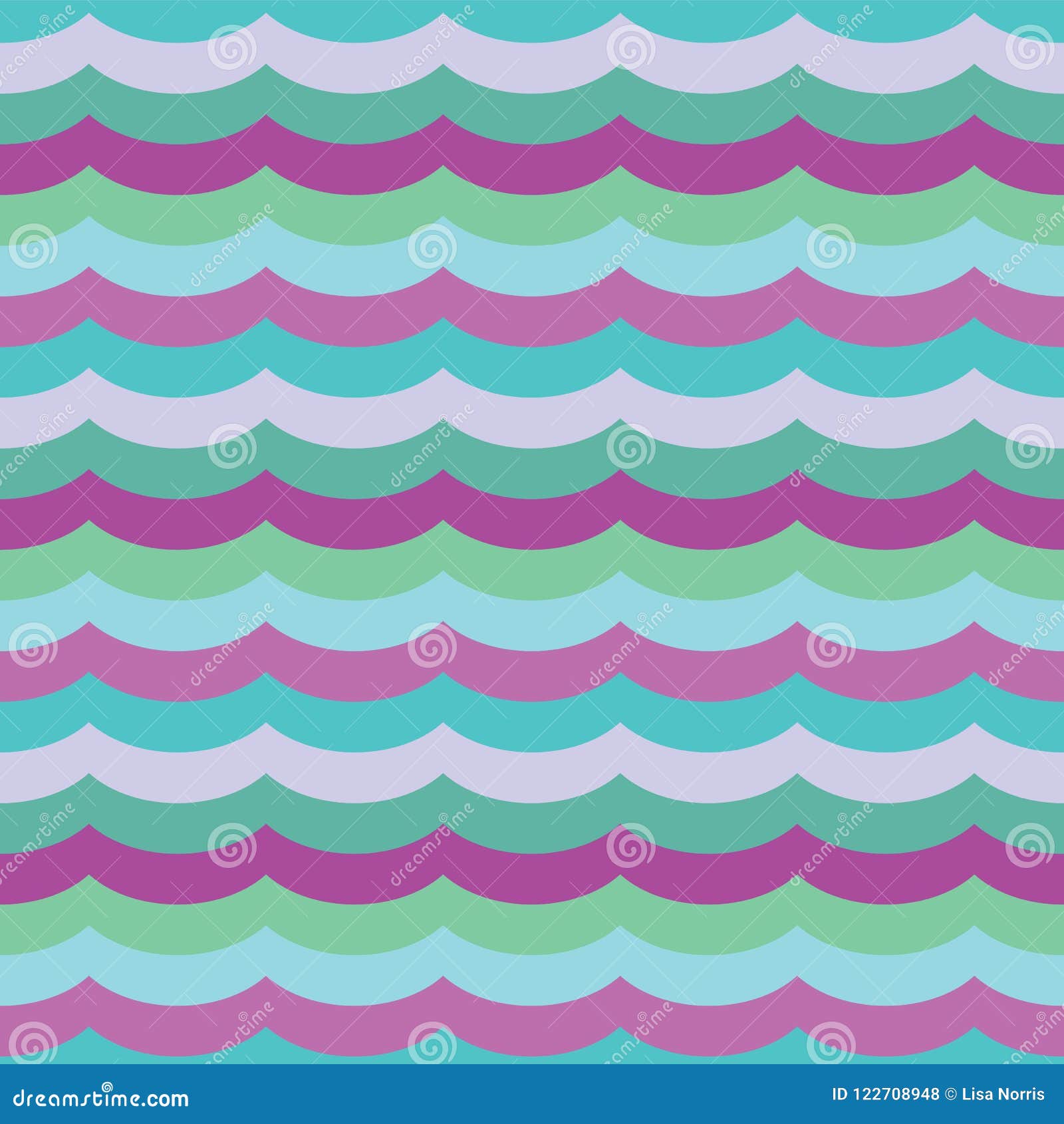 Vector Purple Cool Waves Seamless Pattern Background Stock Illustration ...