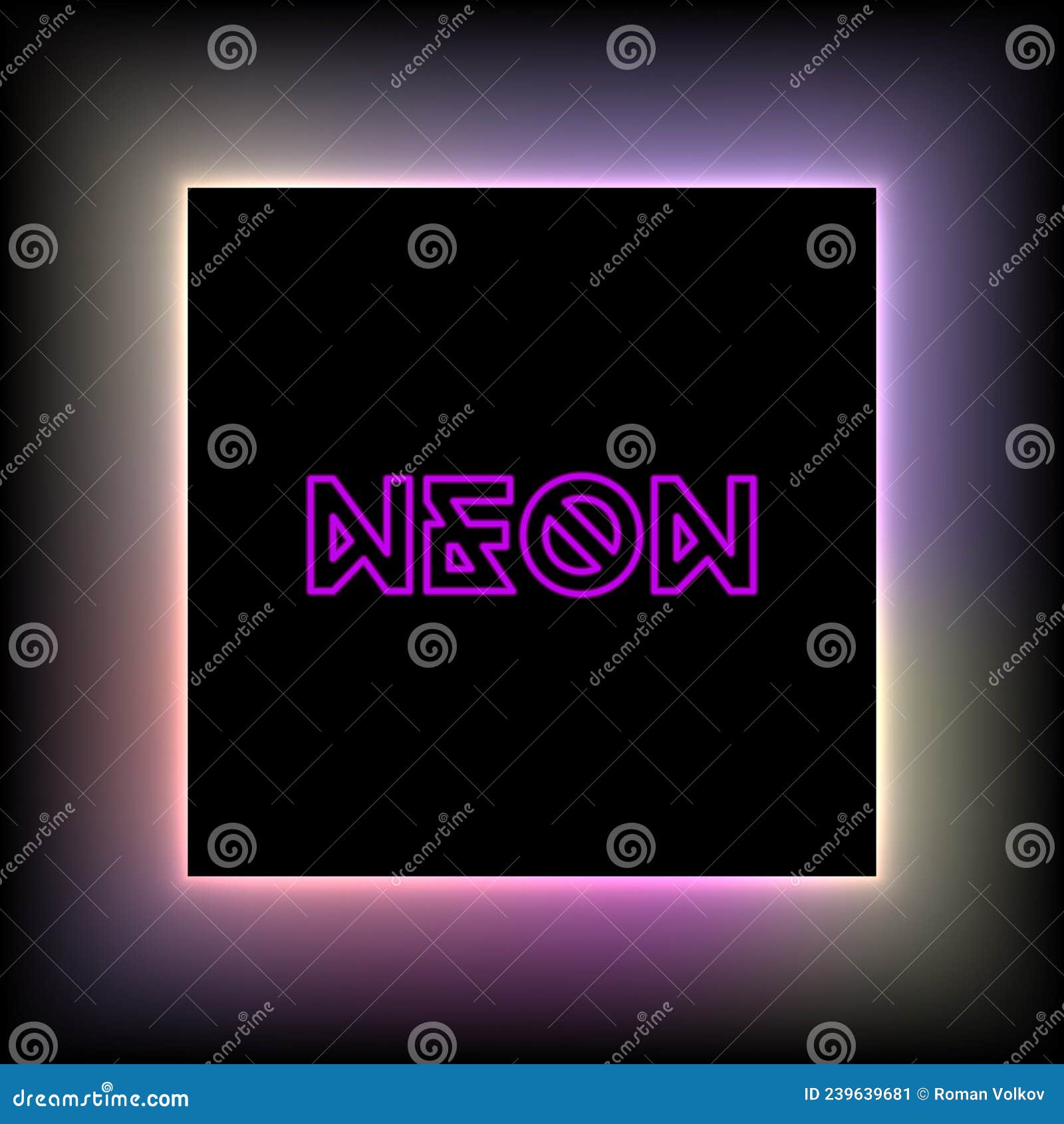 Vector Purple Neon Background Stock Vector - Illustration of template ...