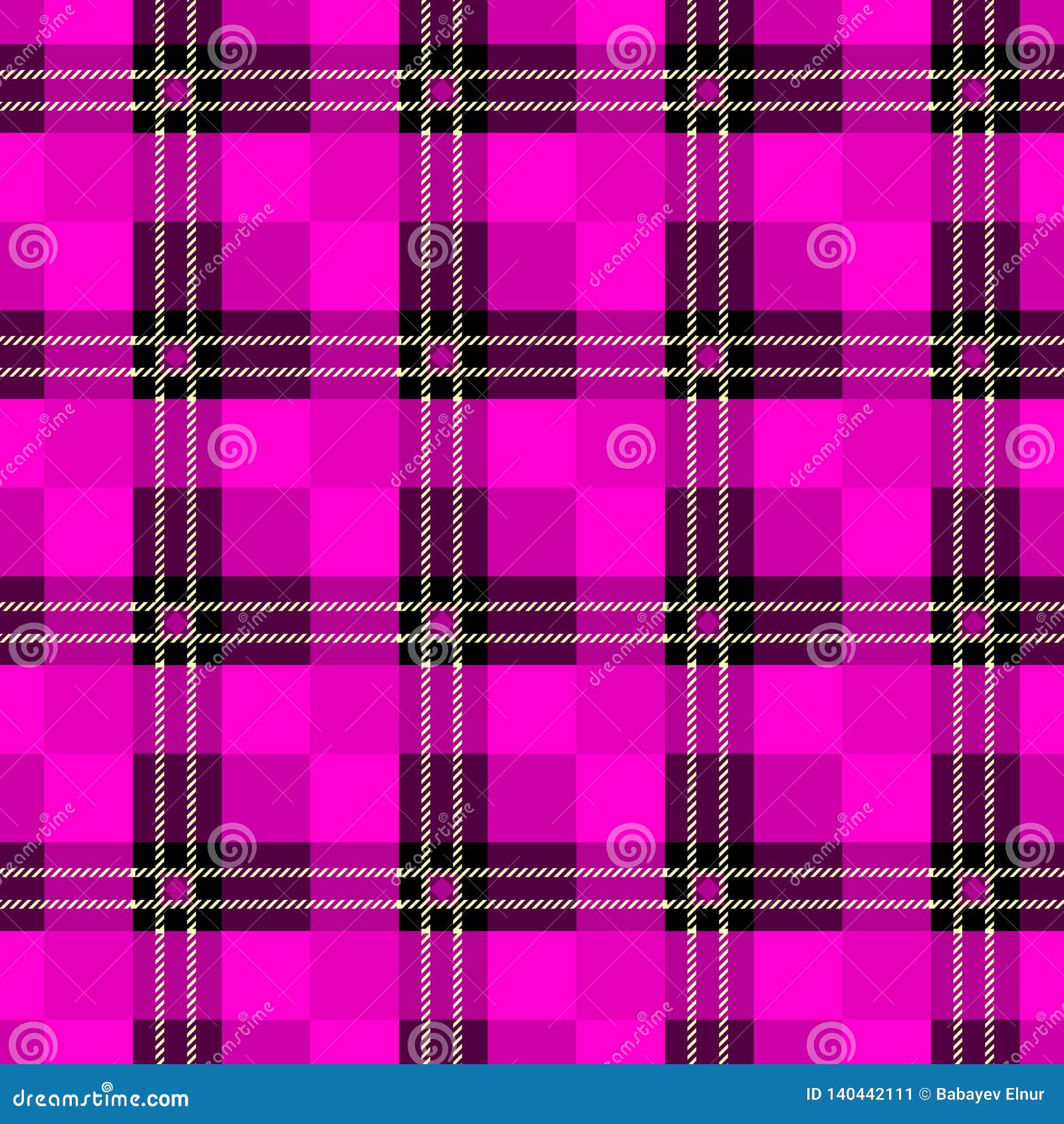 Vector Purple Tartan Plaid Pattern for Background Stock Illustration ...