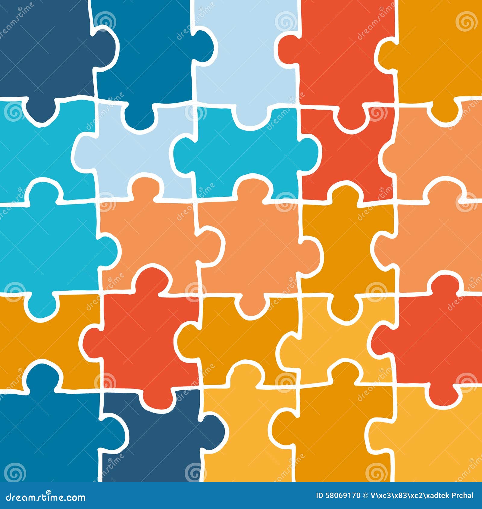 Vector puzzle background stock vector. Illustration of abstract - 58069170