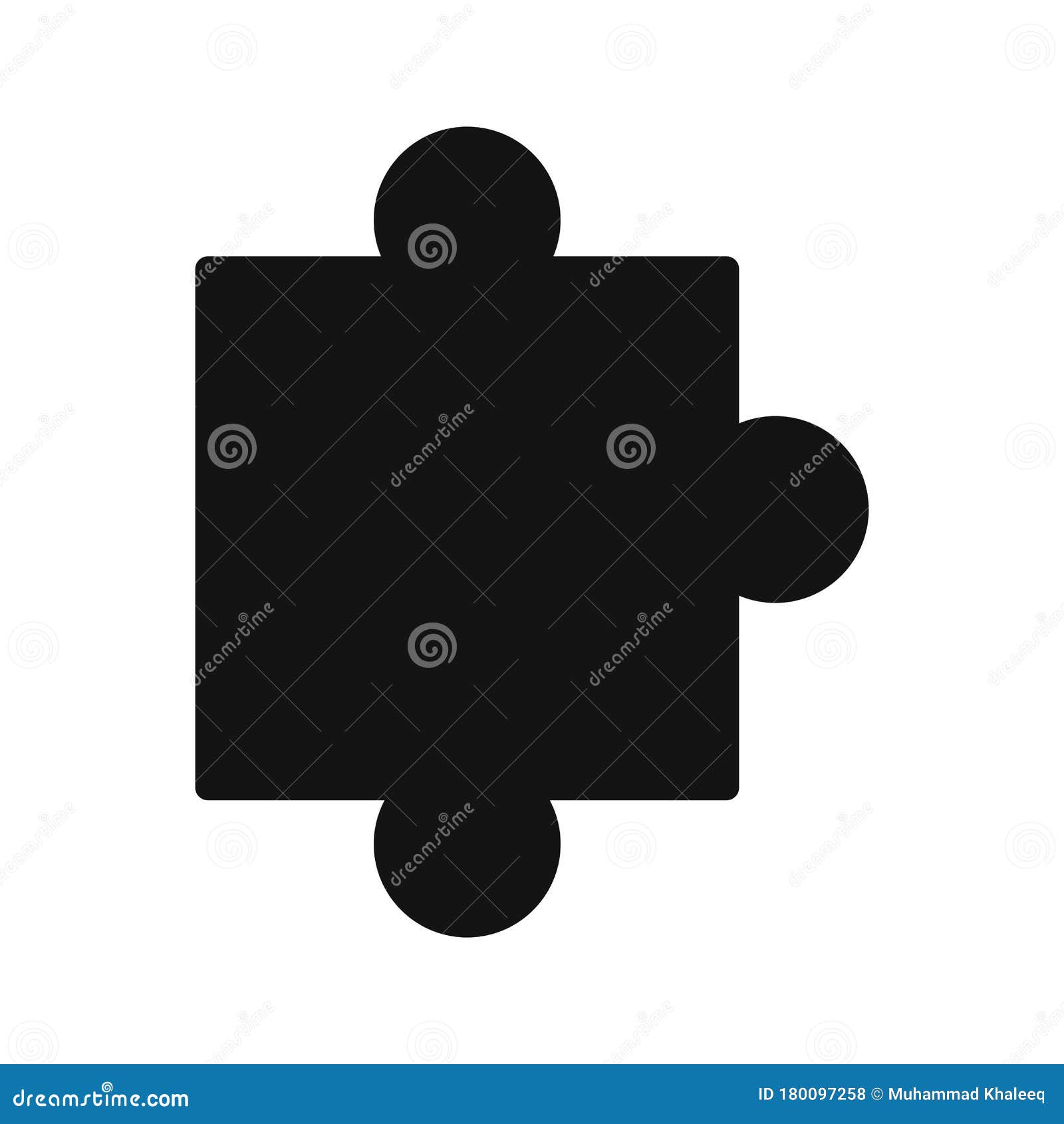Vector Puzzle Piece Icon for Personal and Commercial Use. Stock ...