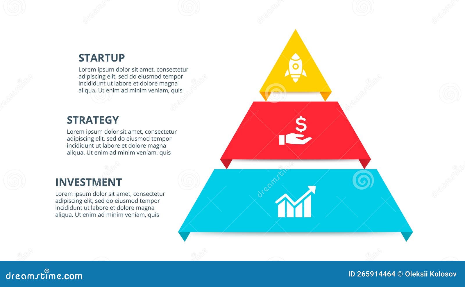 Vector Pyramid Square Infographic, Chart Diagram, Square Chart ...