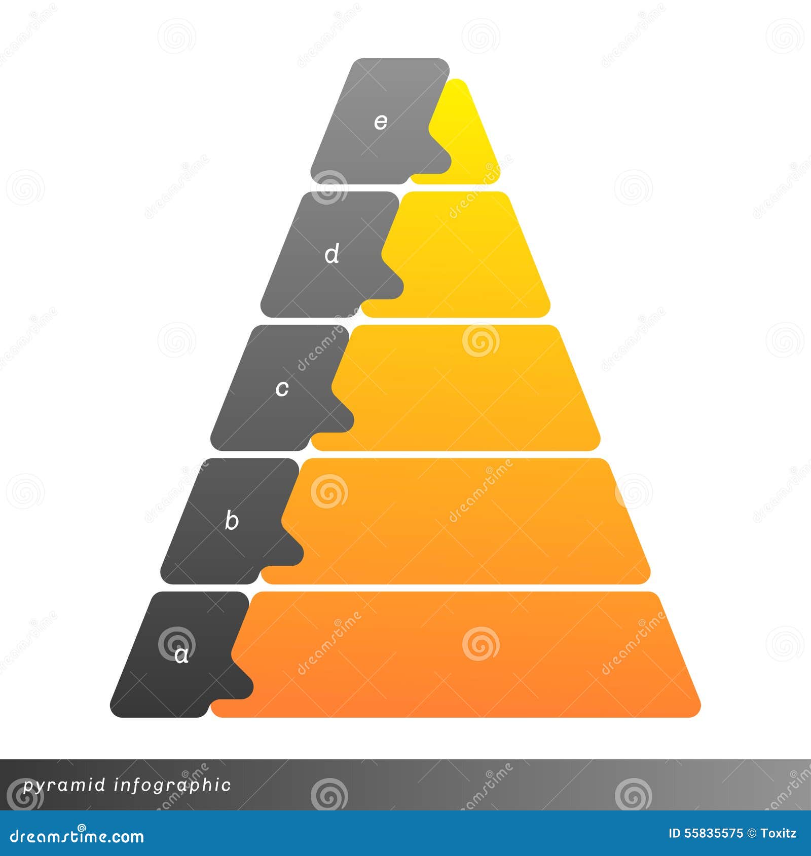 Vector Pyramid Chart For Infographics Design | CartoonDealer.com #46350996