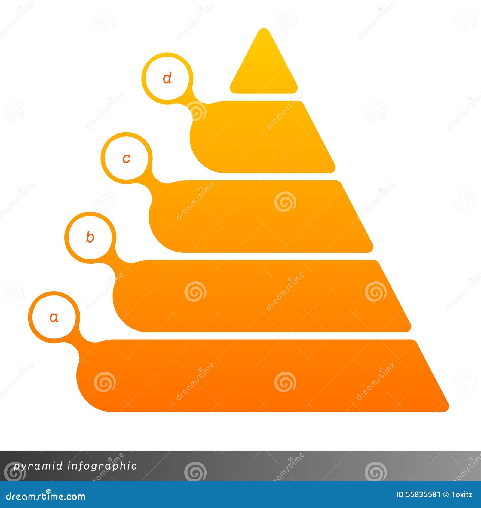 Vector Pyramid Infographic. Design Template. | CartoonDealer.com #49616602