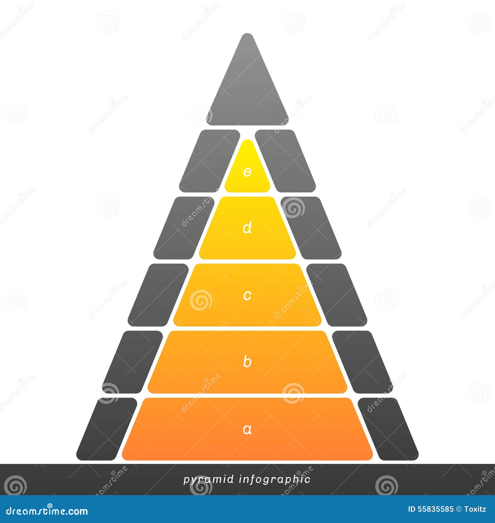 Vector Pyramid Infographic. Design Template. | CartoonDealer.com #49616602