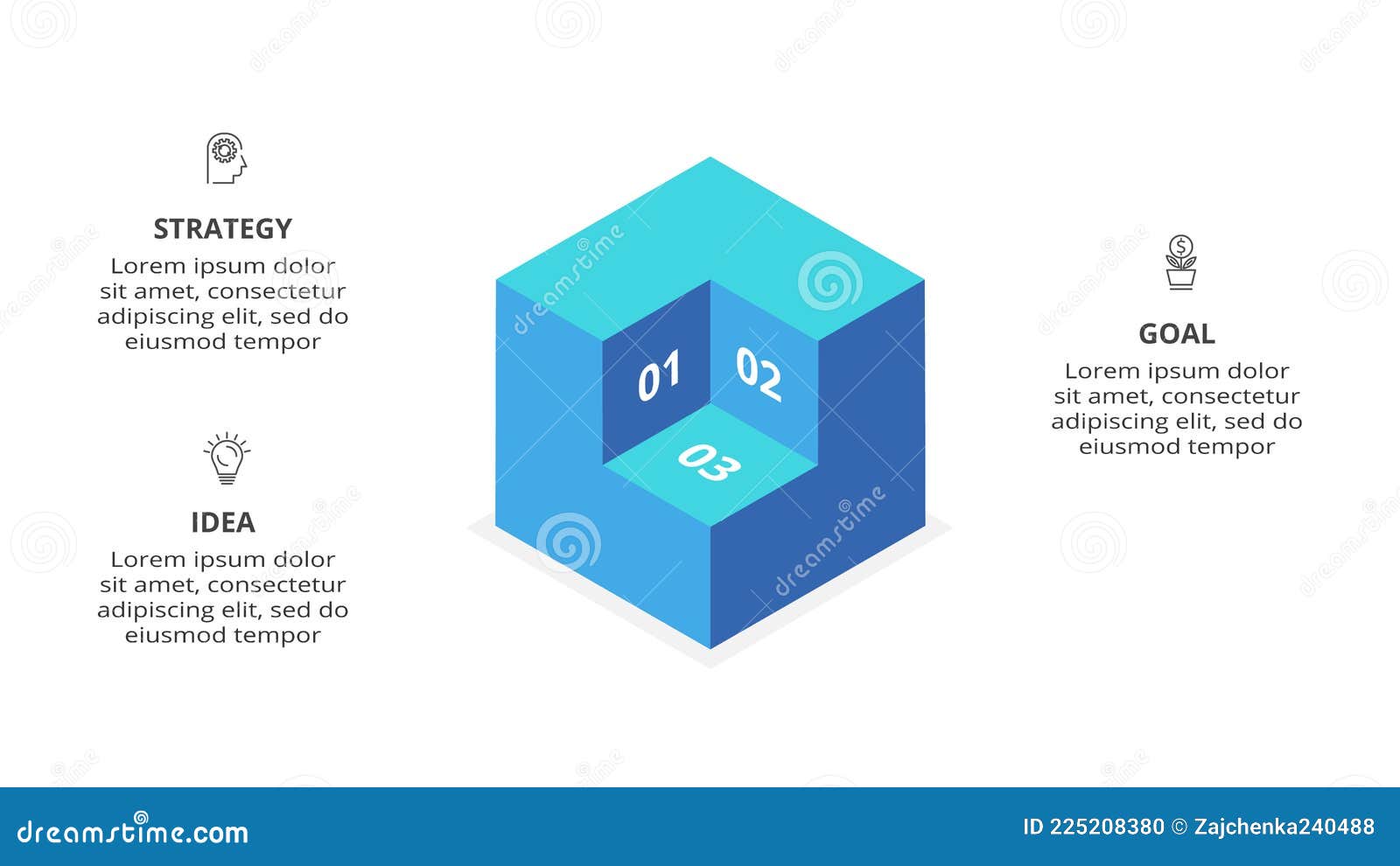 Vector Pyramid Square Infographic, Chart Diagram, Square Chart ...
