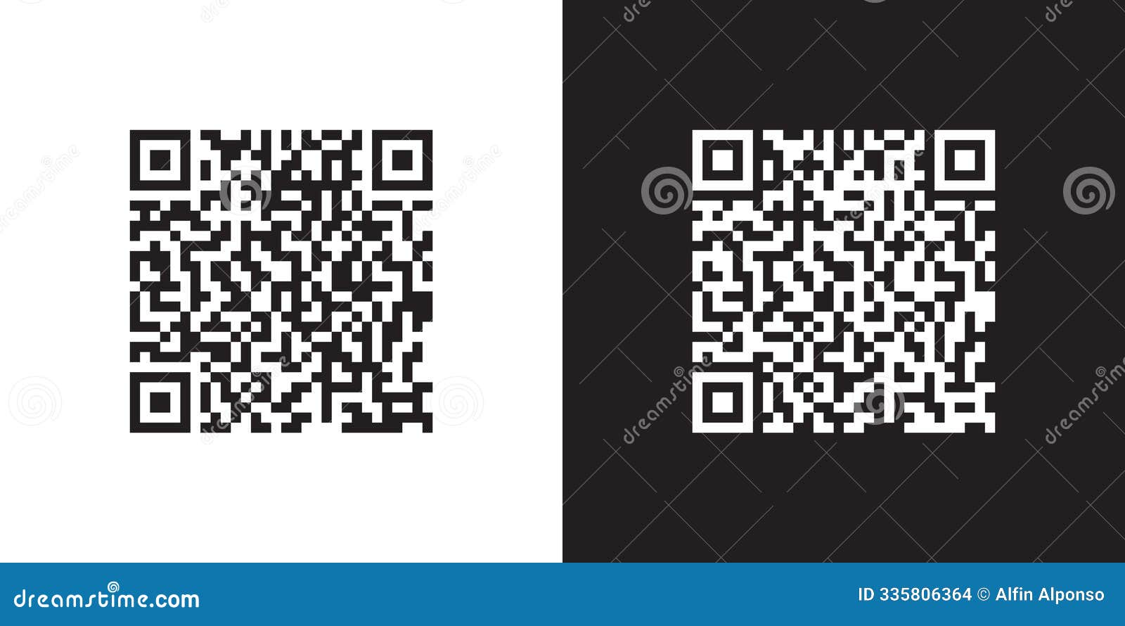 Vector QR Barcode Scanner Icon Symbols Black and White Stock ...