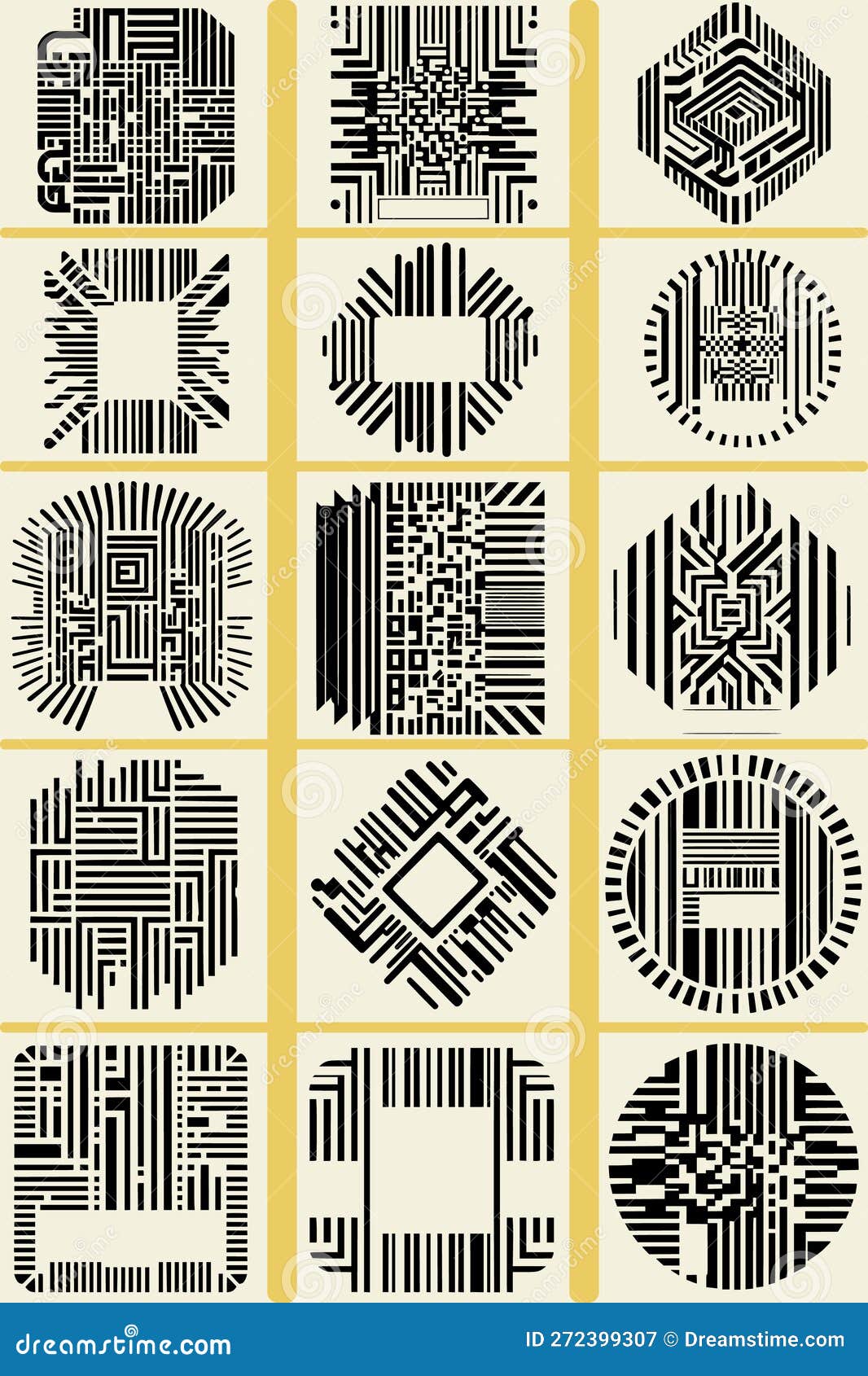 Vector QR Code and Barcode Mega-Set (15 Works). Ornamental QR Code and ...