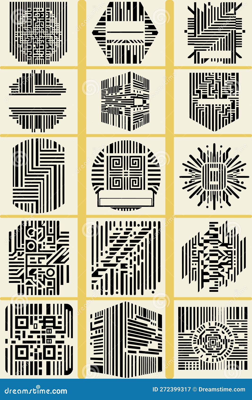 Vector QR Code and Barcode Mega-Set (15 Works). Ornamental QR Code and ...